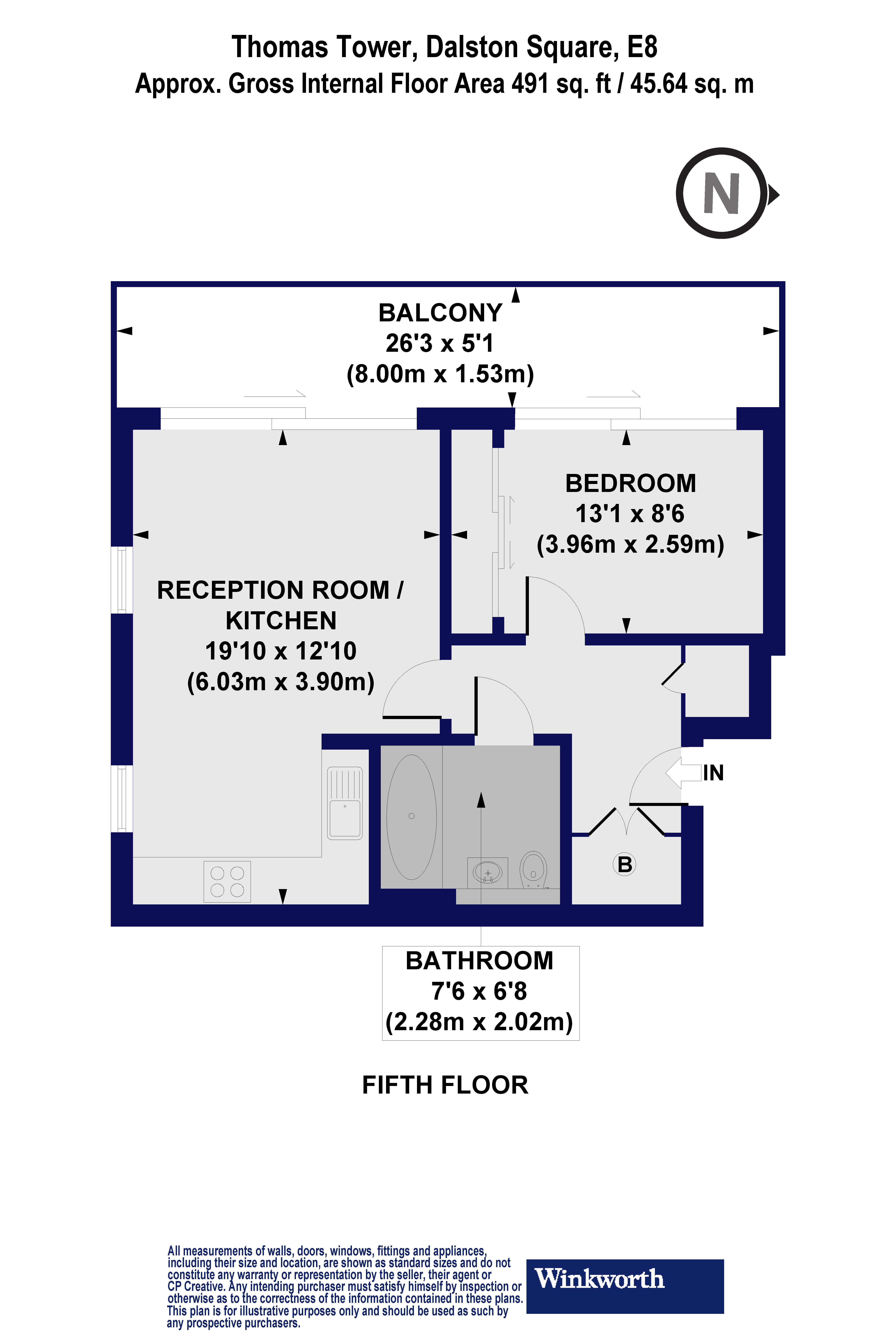 Thomas Tower, Dalston Square, London E8, 1 bedroom flat for sale ...