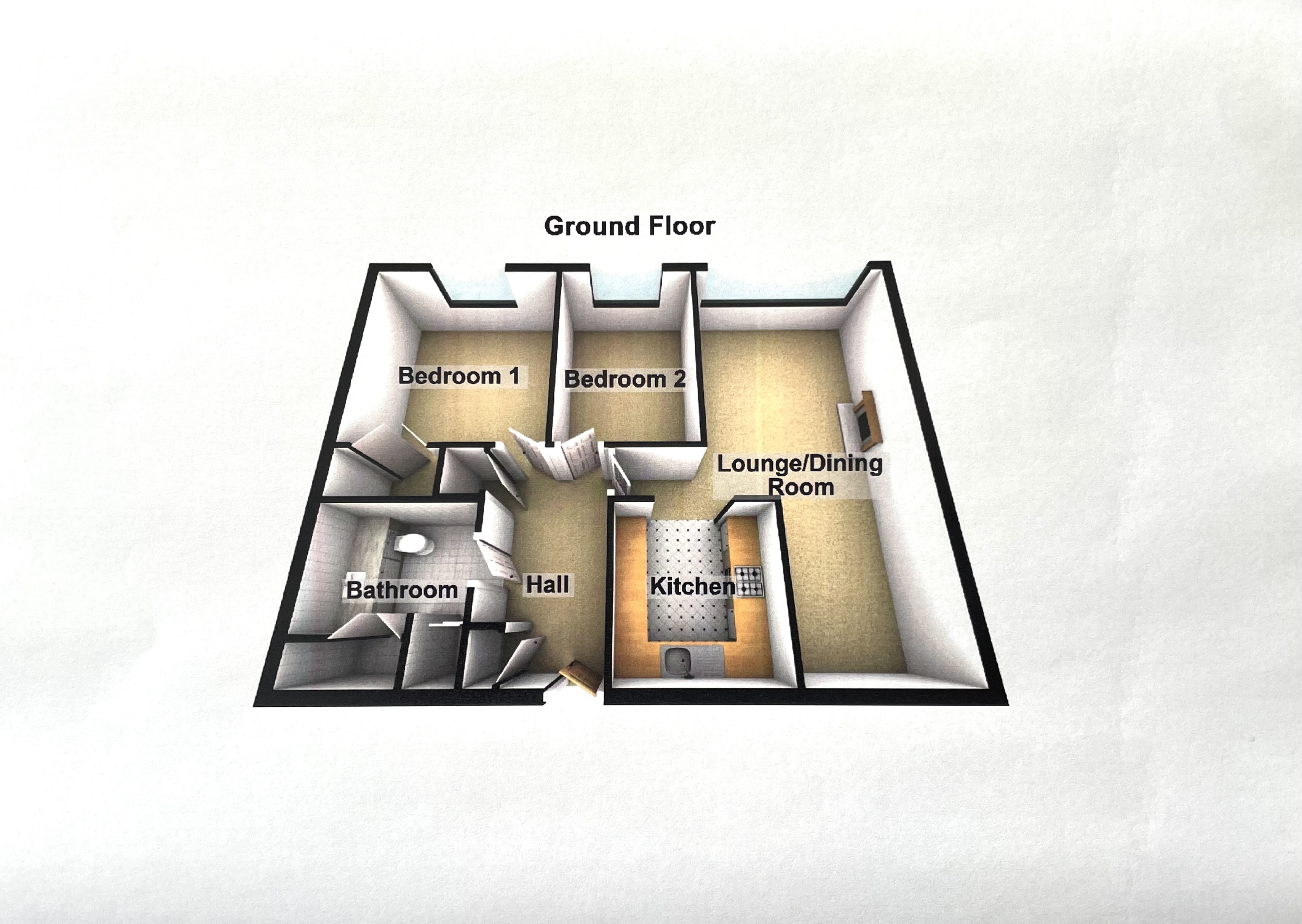Willow Court, Abertawe, Clyne Common, Swansea SA3, 2 bedroom flat for ...