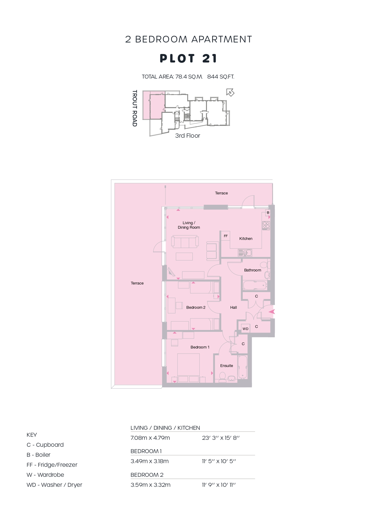 Trout Road, Yiewsley, West Drayton UB7, 2 bedroom flat for sale - 66107398 | PrimeLocation