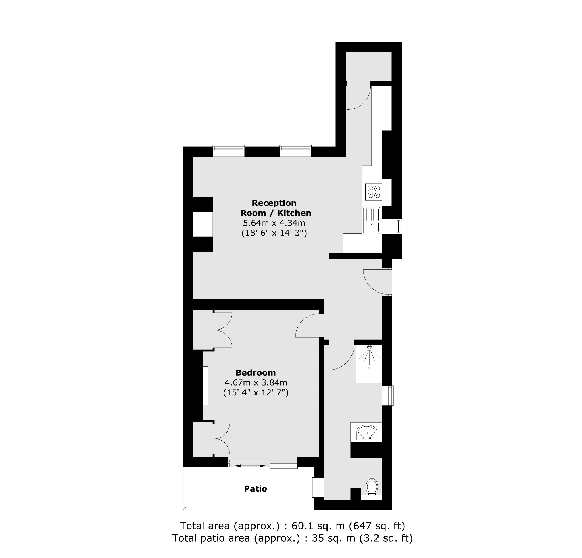 Stockwell Road, London SW9, 1 bedroom flat for sale - 66846867 ...