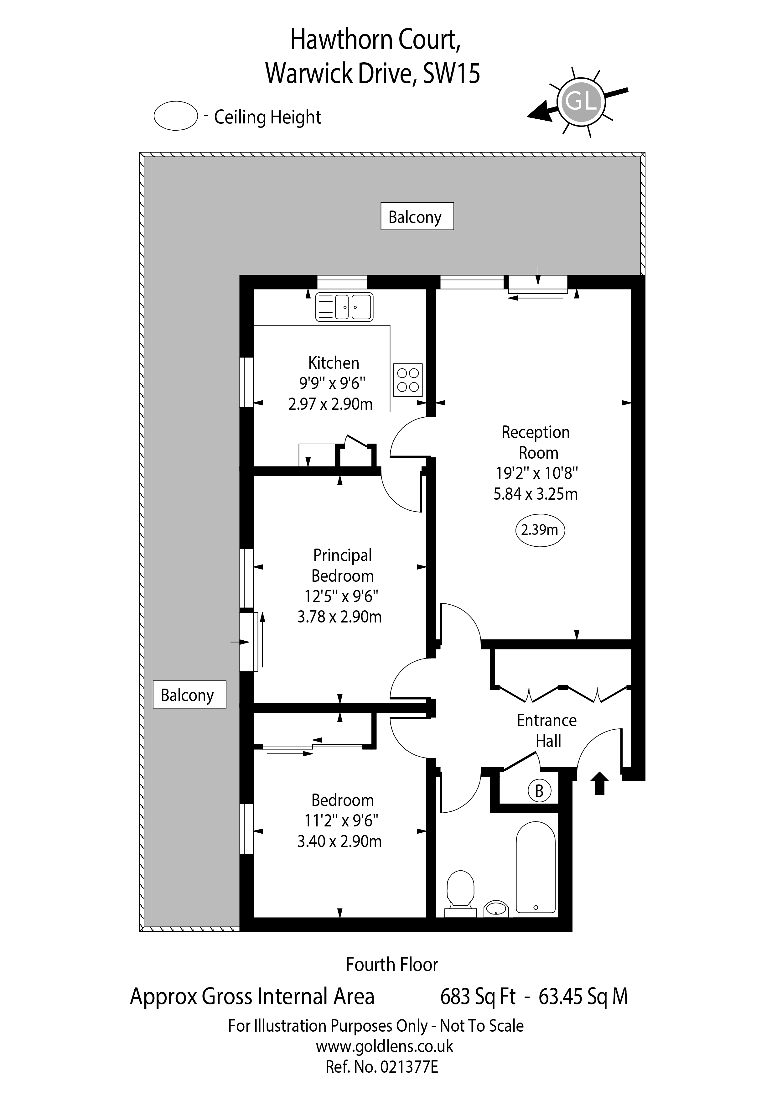 Hawthorn Court, 19 Warwick Drive SW15, 2 bedroom flat for sale ...