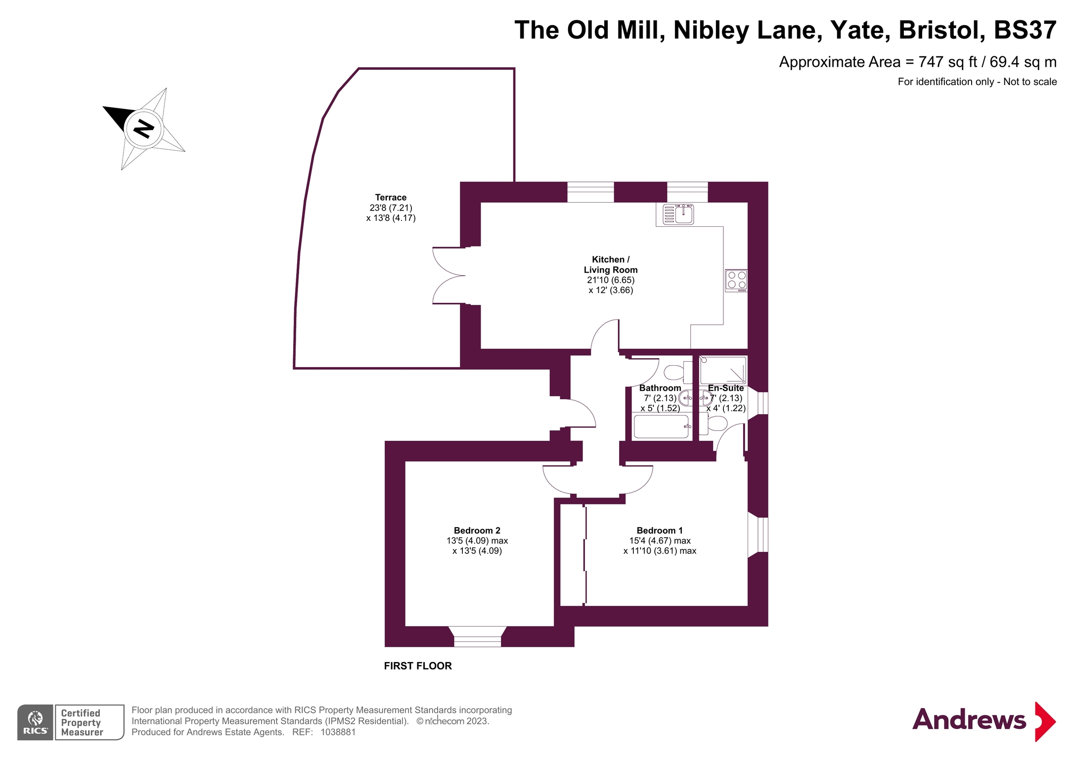 Nibley Lane, Yate, Bristol, Gloucestershire BS37, 2 bedroom flat for ...