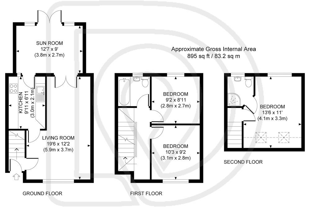 Woodleigh Road, Burgess Hill RH15, 3 bedroom terraced house to rent ...