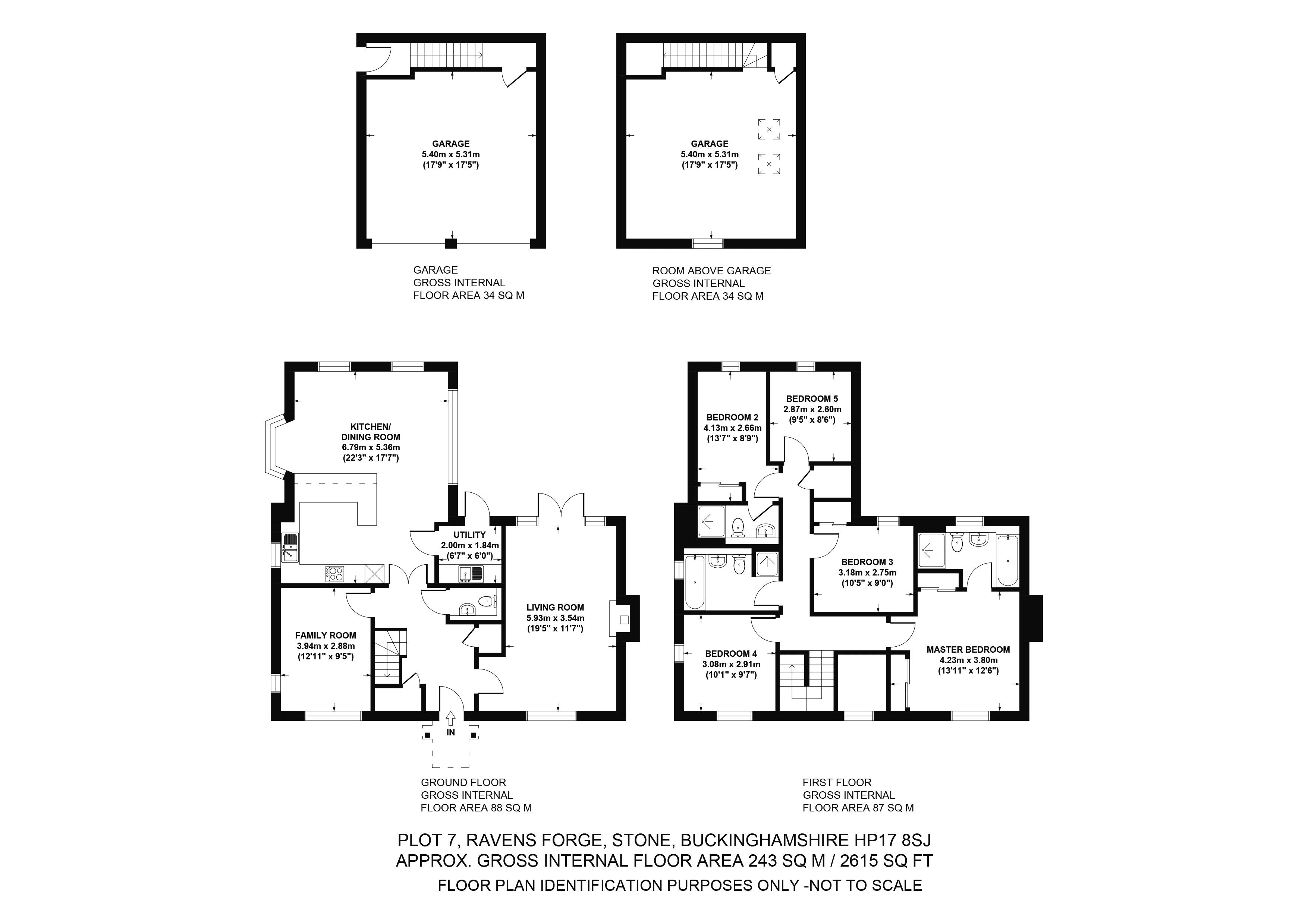 New home, 5 bed detached house for sale in Raven Forge, Stone ...