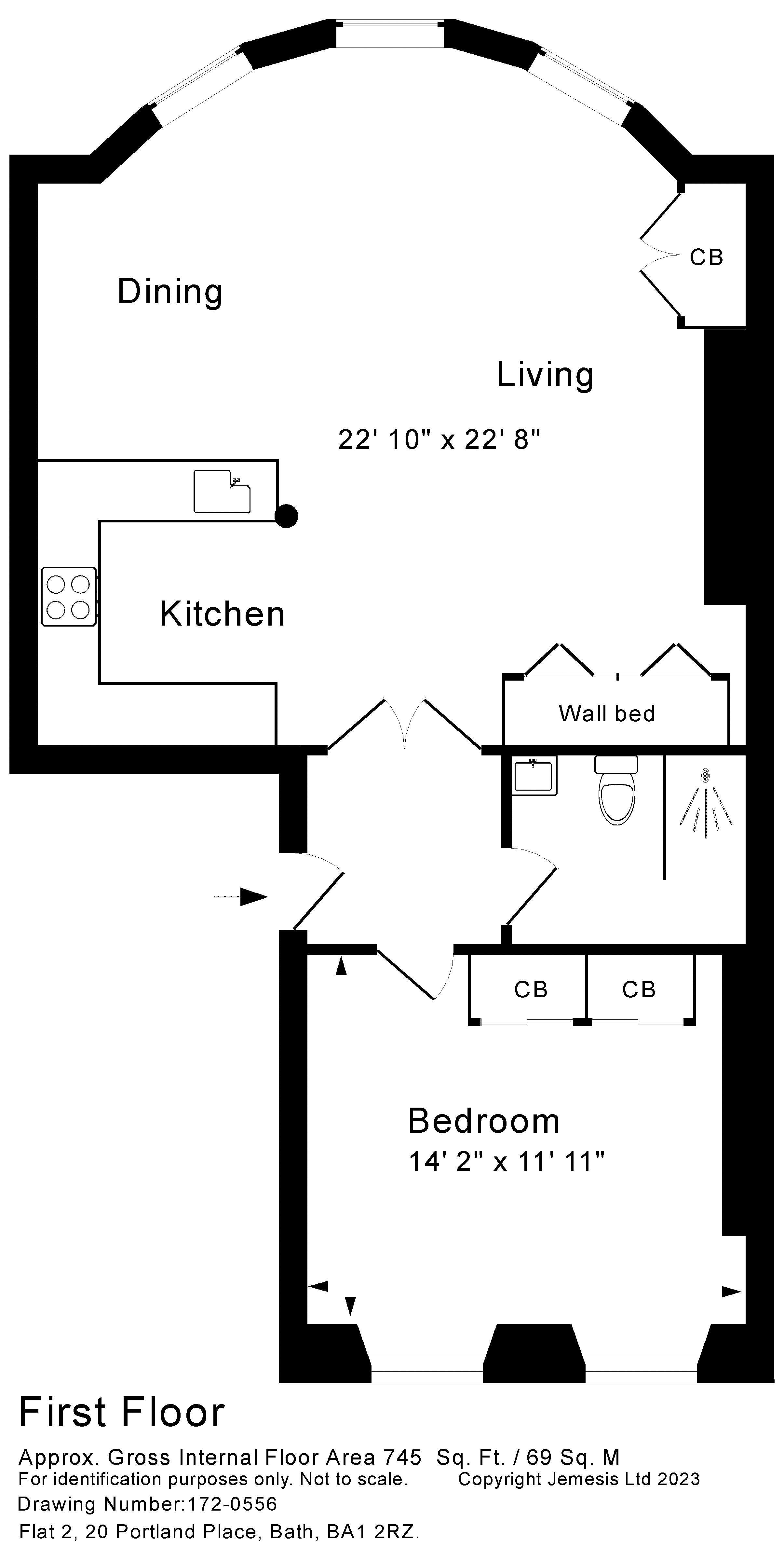Portland Place, Bath BA1, 1 bedroom flat for sale - 64170110 ...