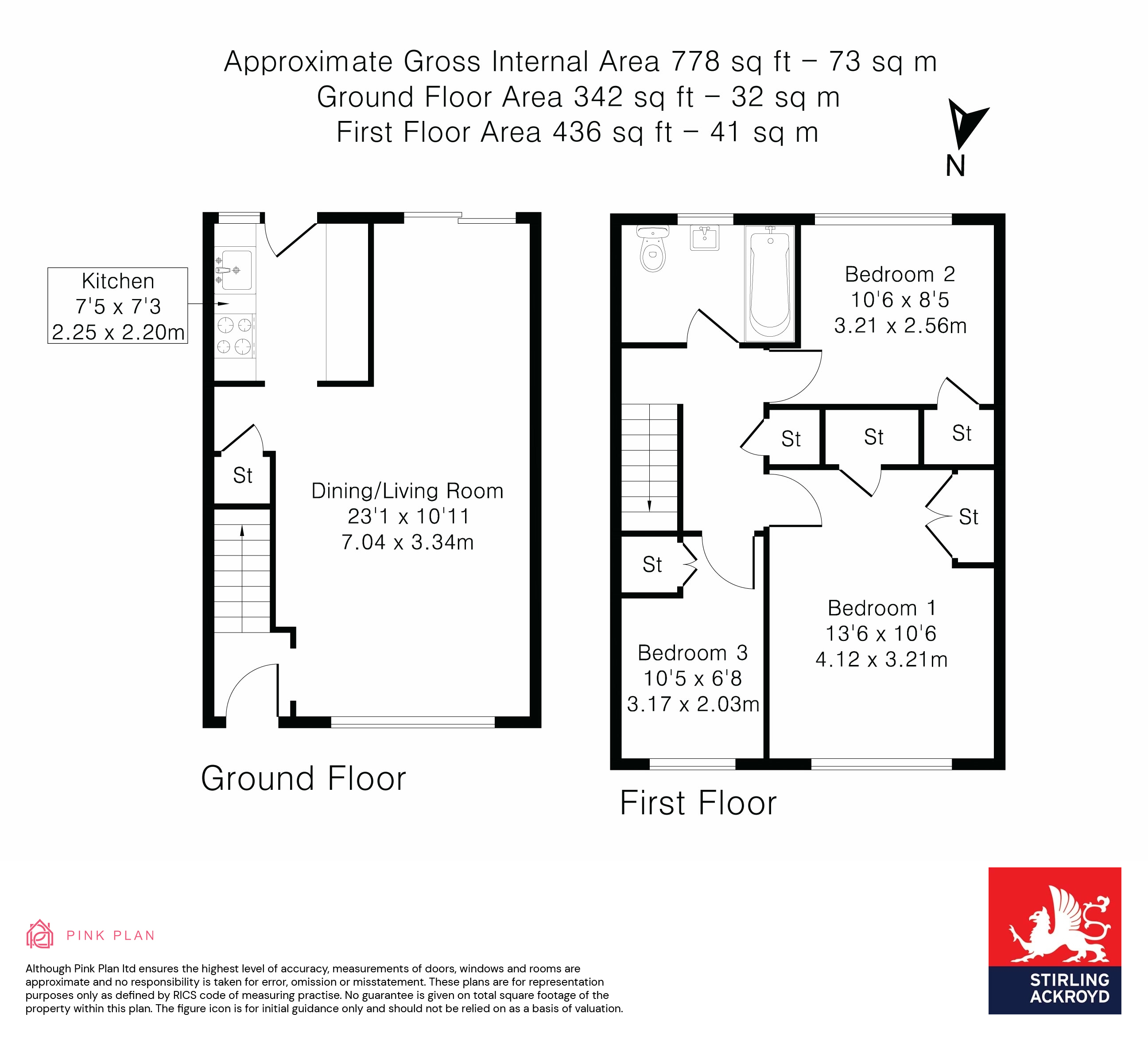 Robin Hood Crescent, Knaphill, Woking, Surrey GU21, 3 bedroom terraced ...