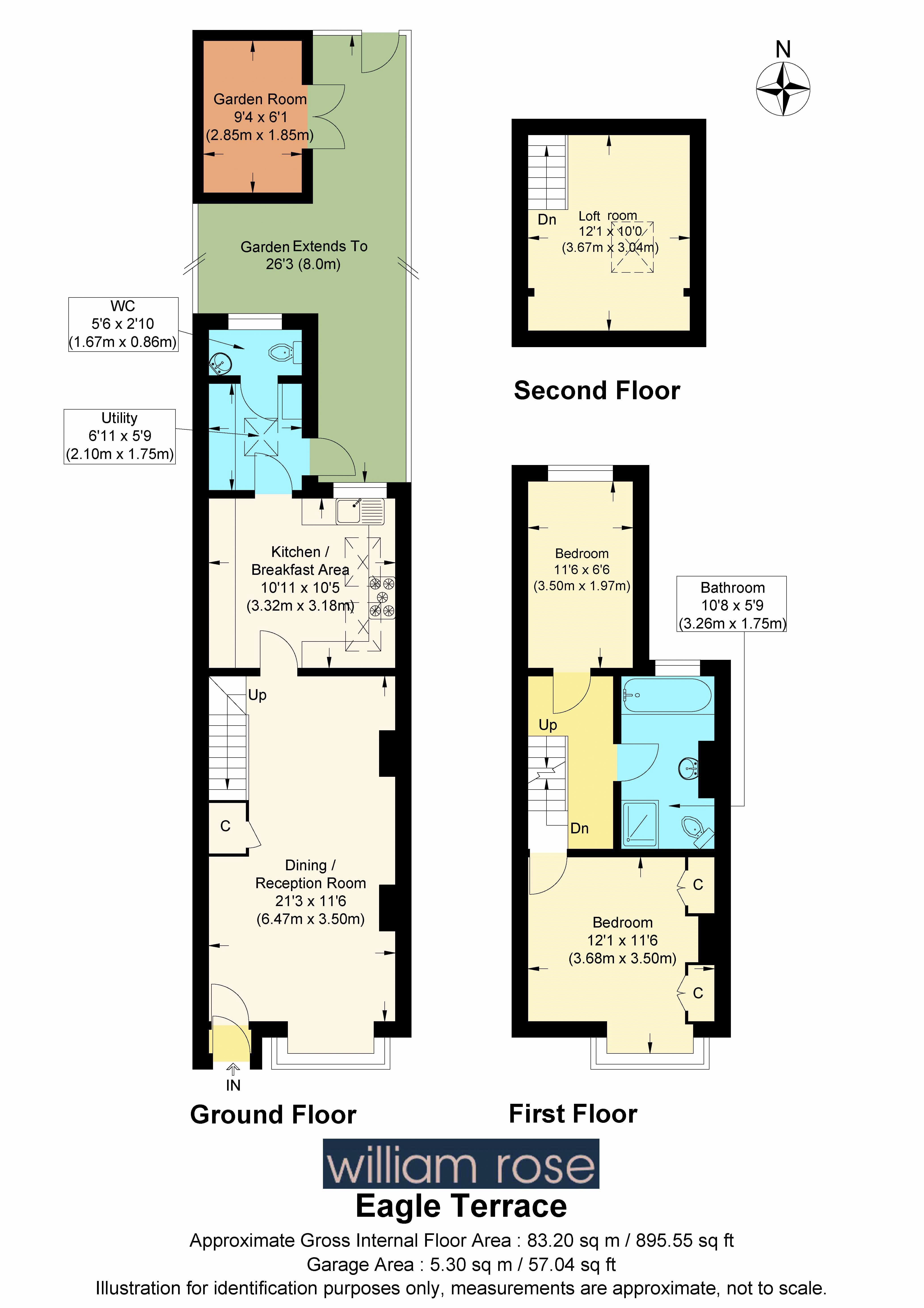 Eagle Terrace, Woodford Green IG8, 2 bedroom terraced house for sale ...