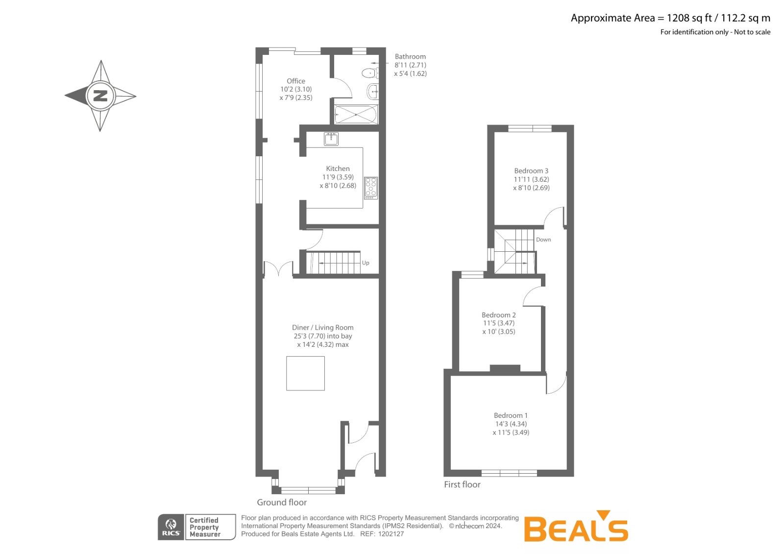 Powerscourt Road, Portsmouth, Hampshire PO2, 3 bedroom terraced house ...
