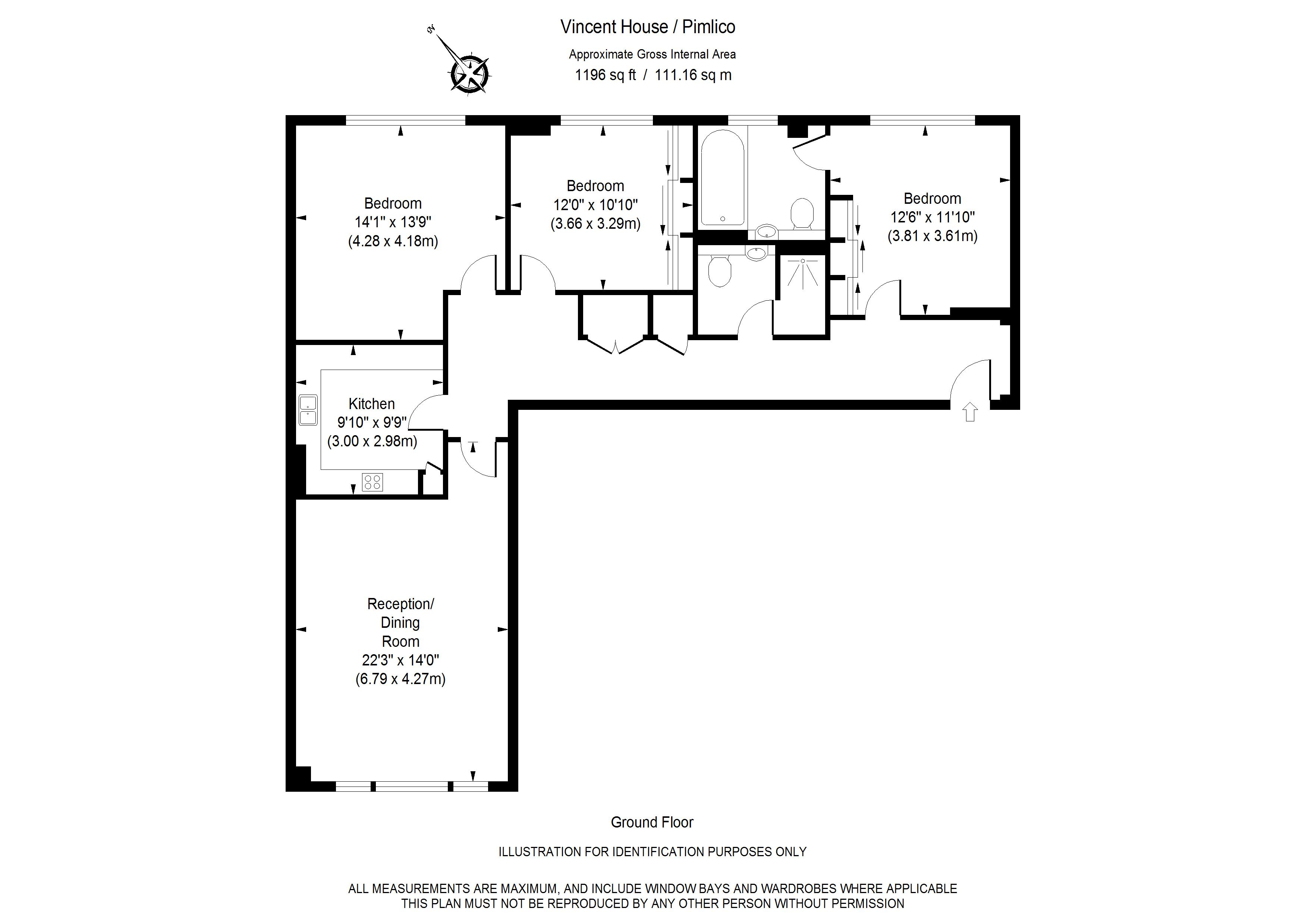 3 bed flat for sale in Vincent Square, London SW1P - Zoopla