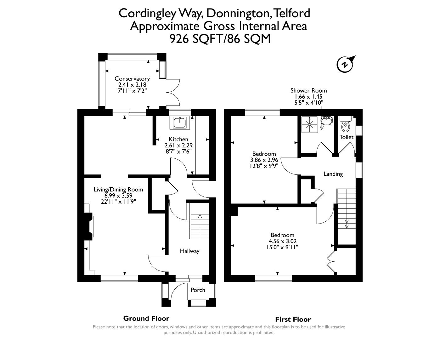 Cordingley Way, Donnington, Telford TF2, 2 bedroom semi-detached house ...