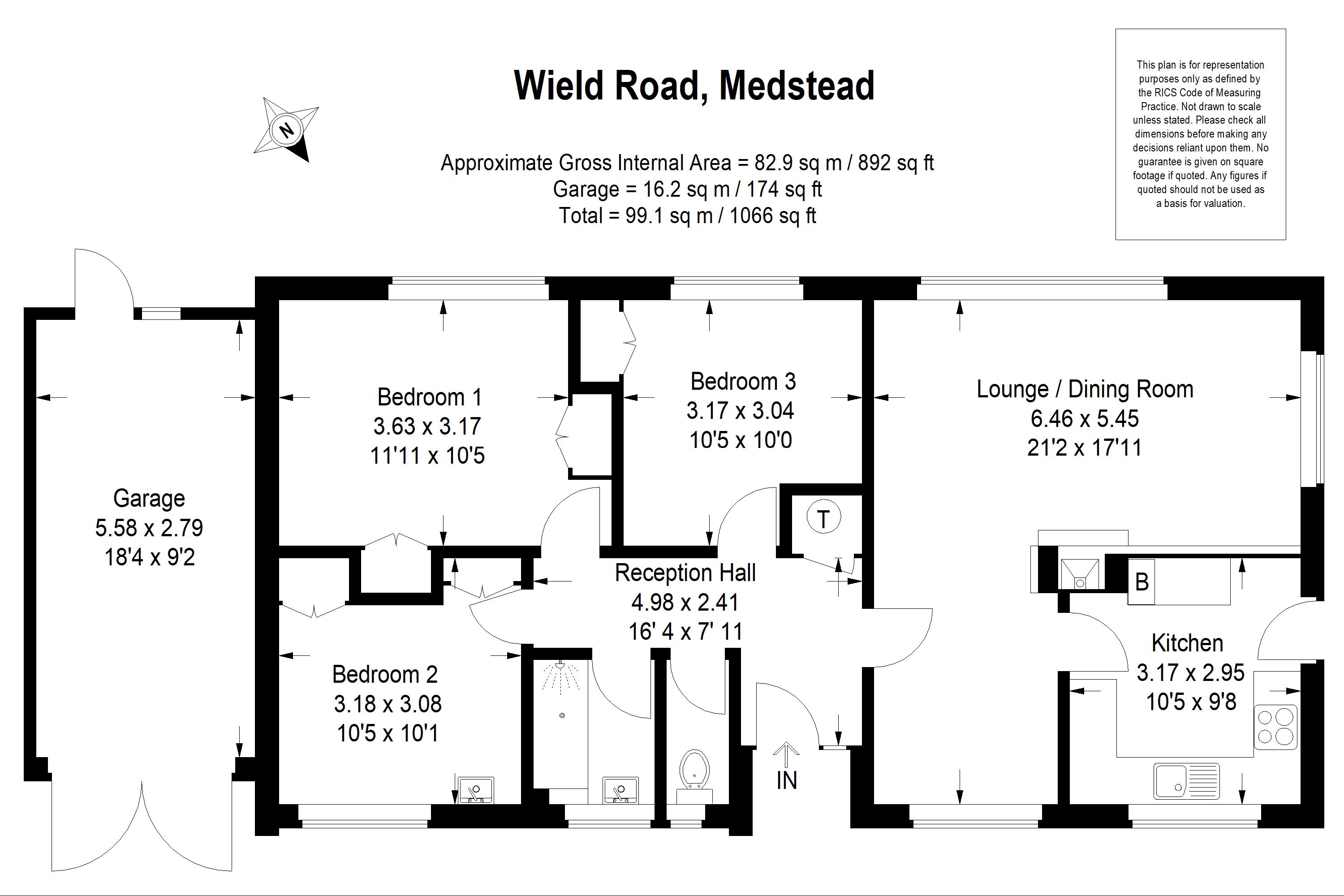 Wield Road, Medstead, Alton GU34, 3 bedroom detached bungalow for sale ...