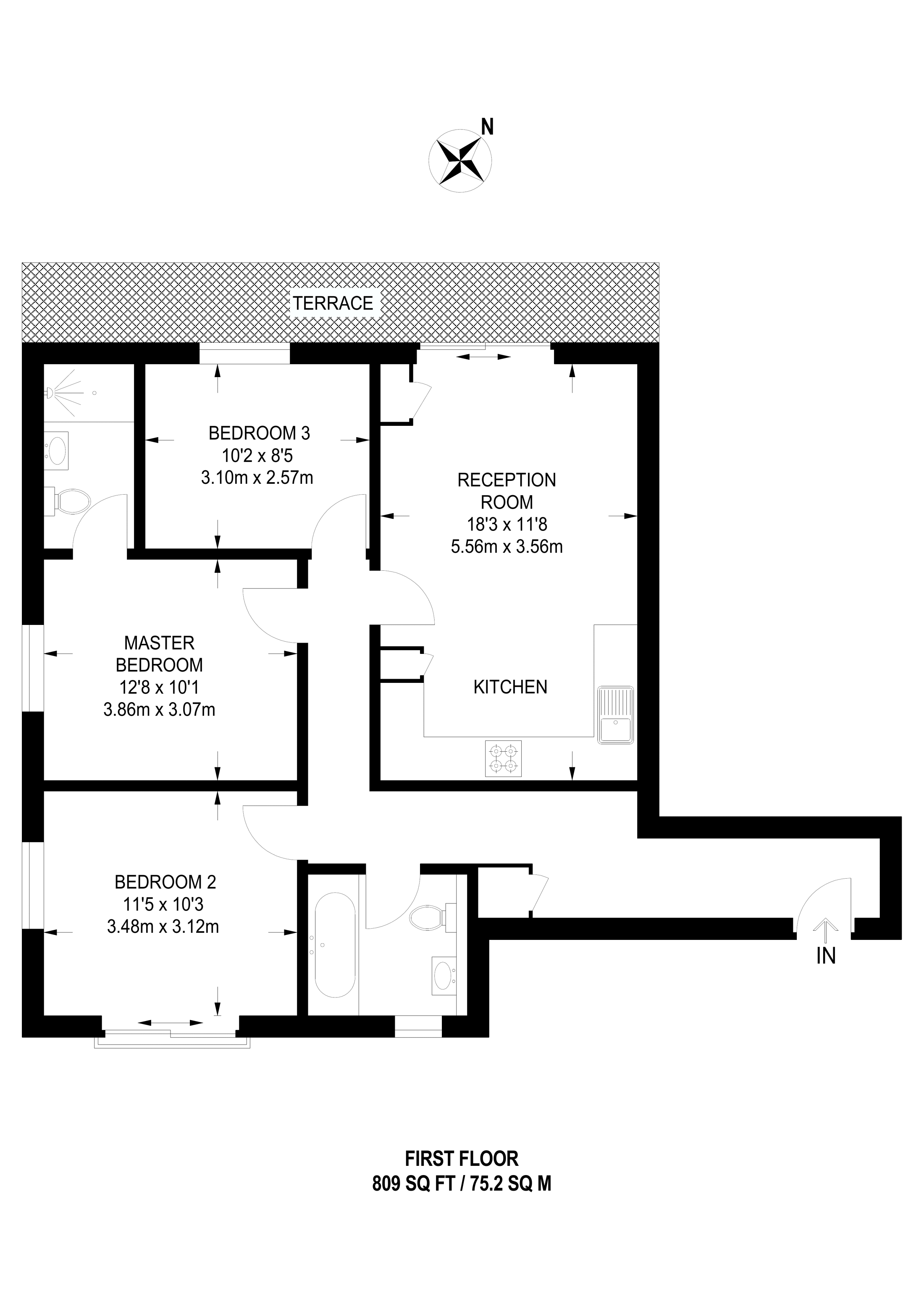 West End Lane, Pinner HA5, 3 bedroom flat to rent - 60751681 ...