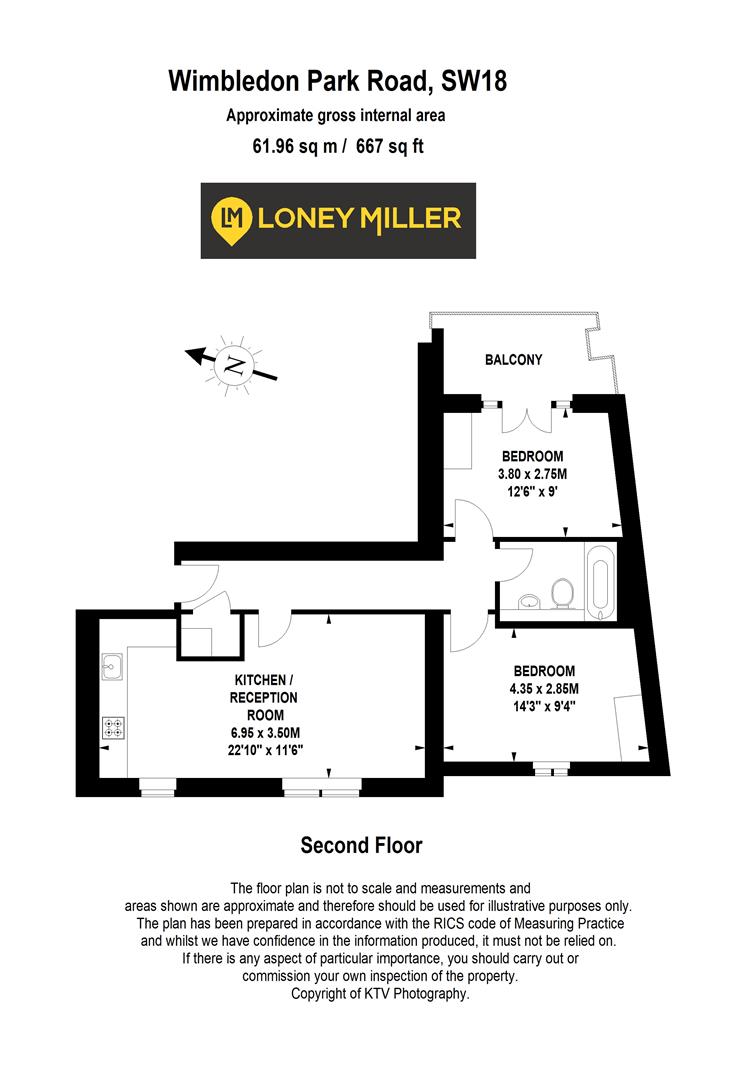 Wimbledon Park Road, London SW18, 2 bedroom flat for sale - 65119530 ...