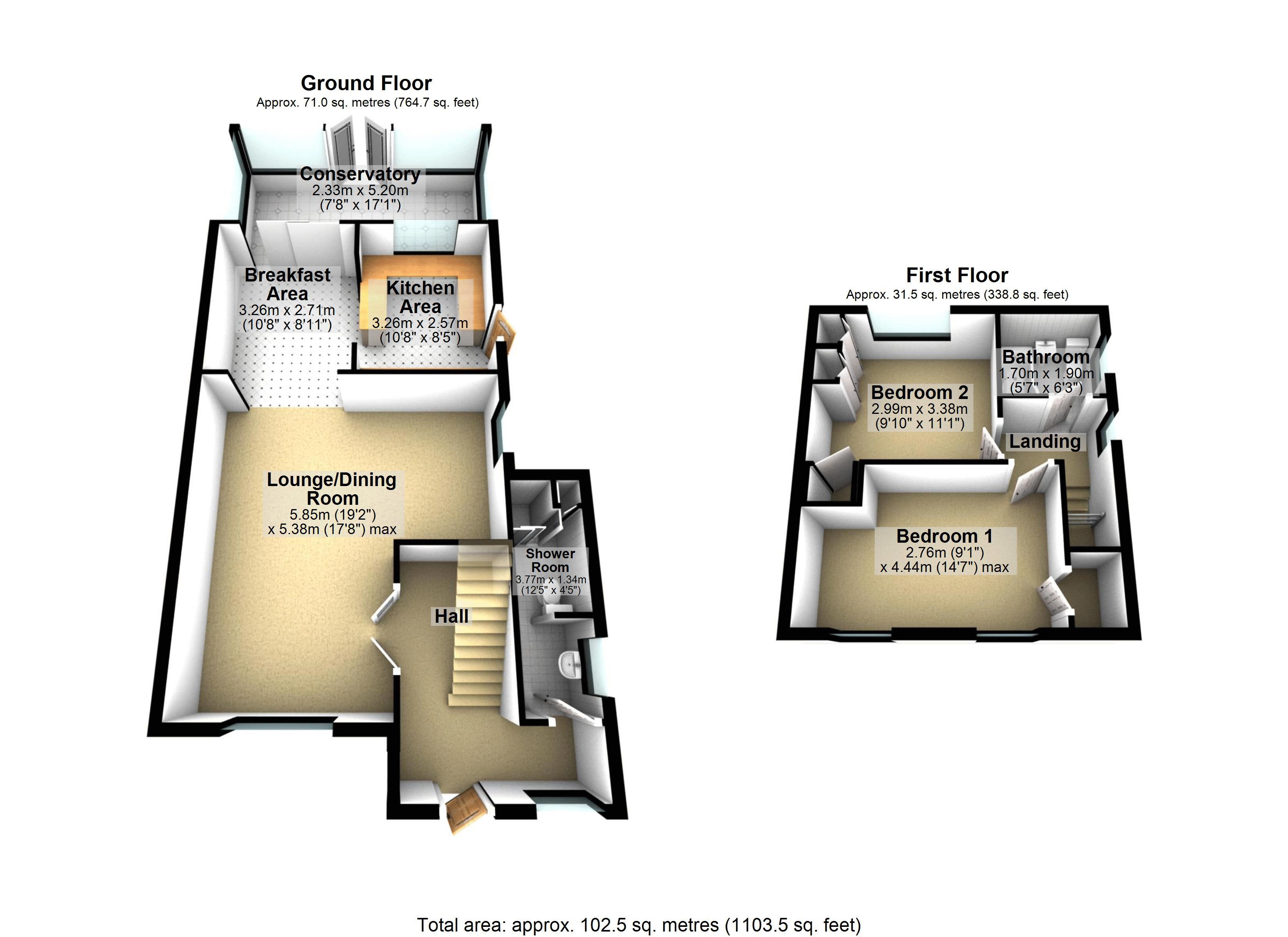 Oakwood Hill, Loughton IG10, 2 bedroom semi-detached house for sale ...