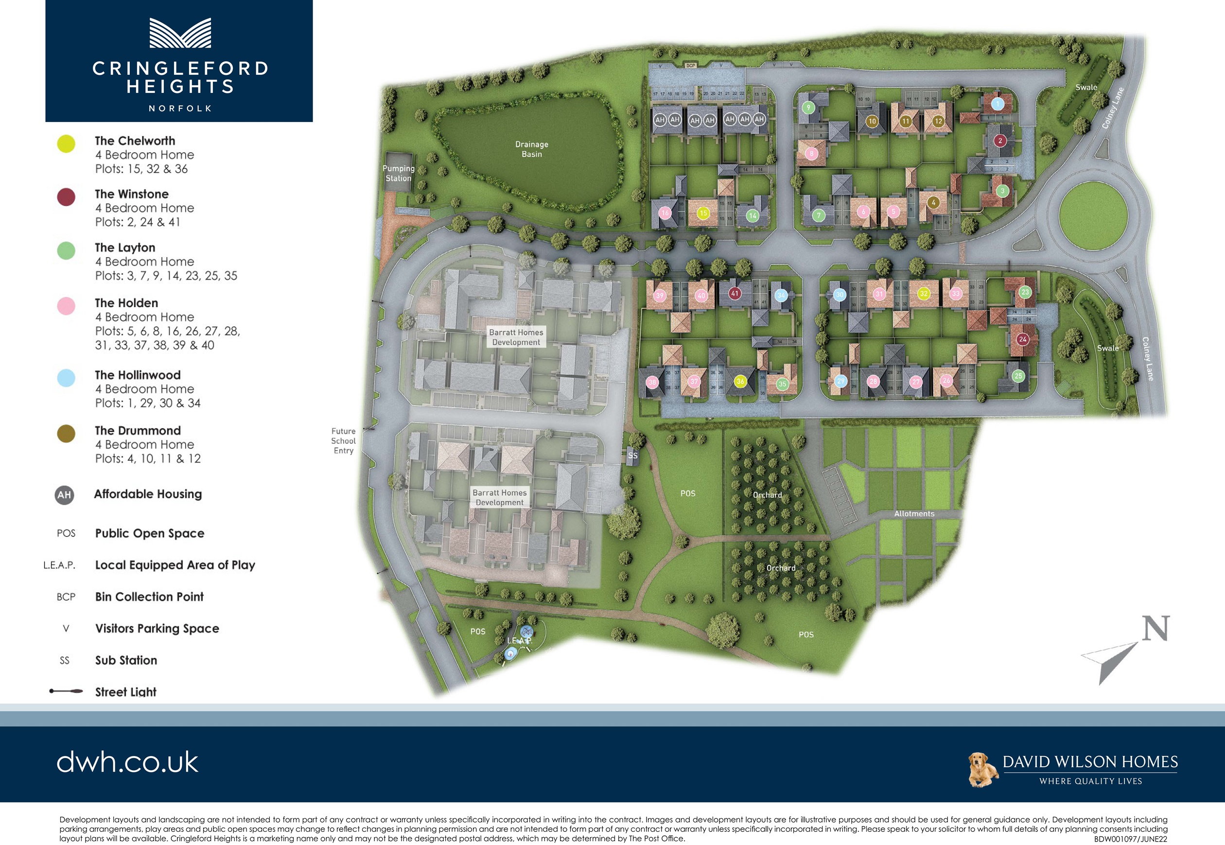 "Kennett" at Colney Lane, Cringleford, Norwich NR4, 3 bedroom semi ...