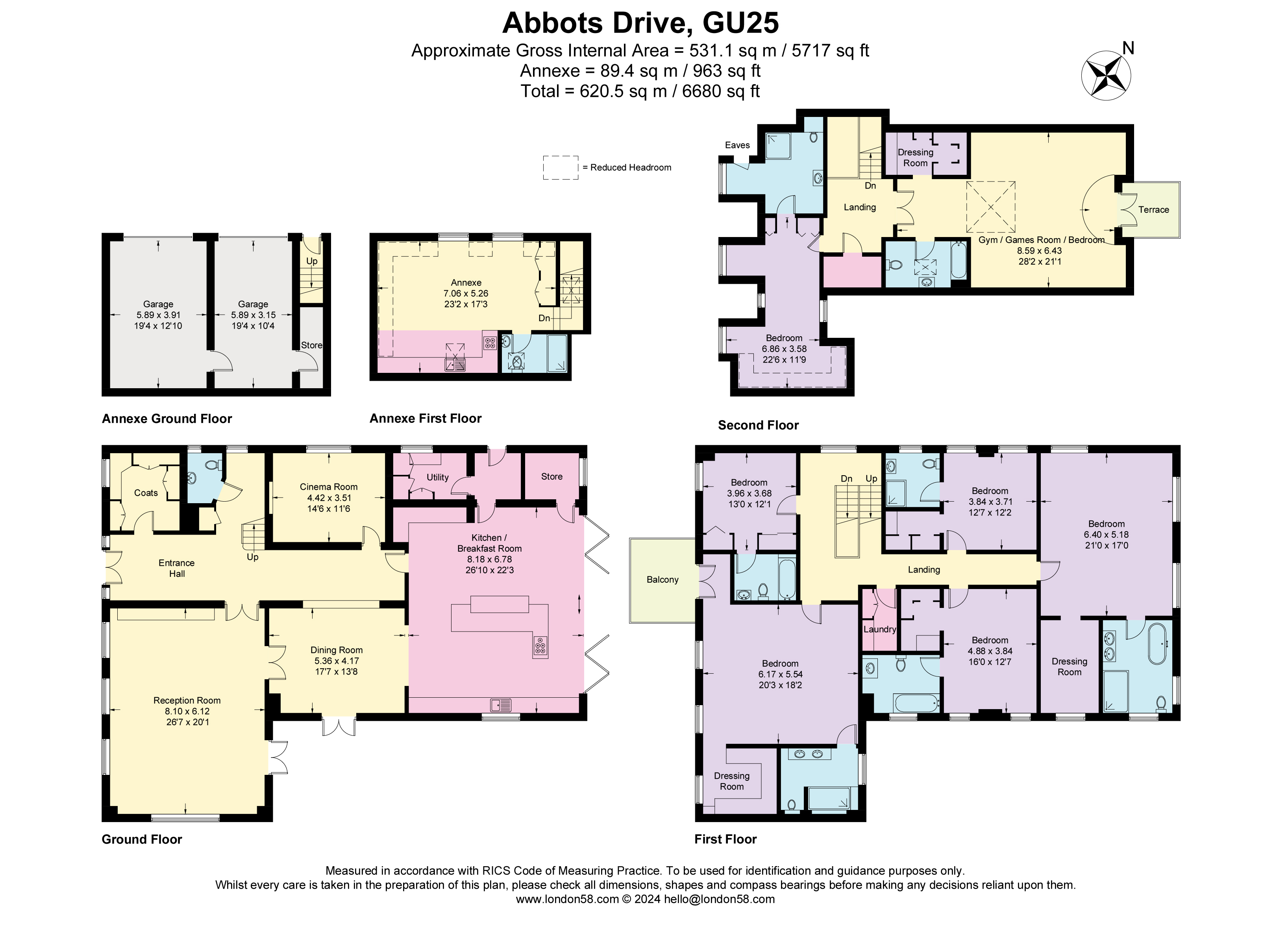 Abbots Drive, Virginia Water, Wentworth, Surrey GU25, 8 bedroom ...