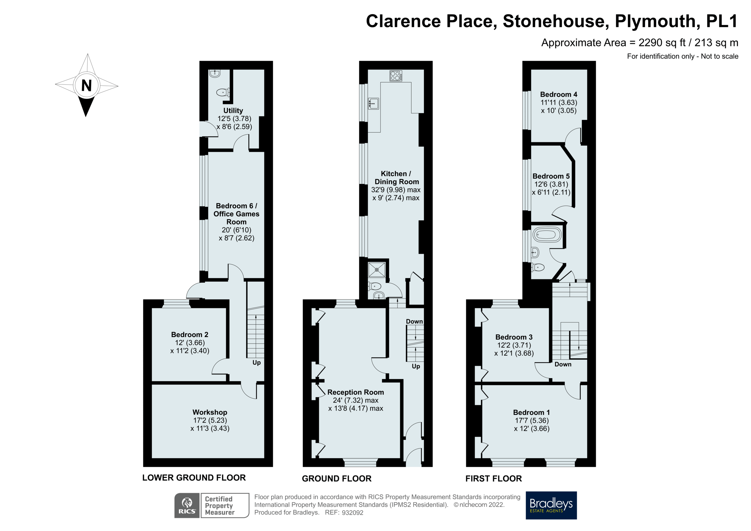 Clarence Place, Stonehouse, Plymouth, Devon PL1, 5 bedroom terraced ...