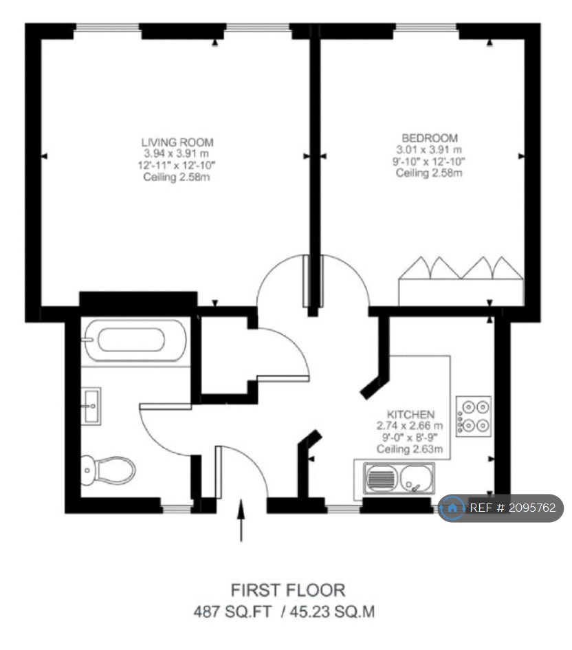Winfield House, London SW11, 1 bedroom flat to rent - 67420120 ...
