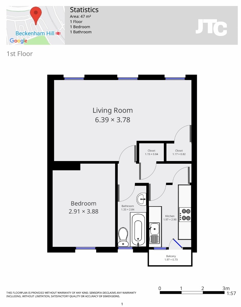 Free property report 10, Dunfield Road, London, SE6 3RF - Chimnie