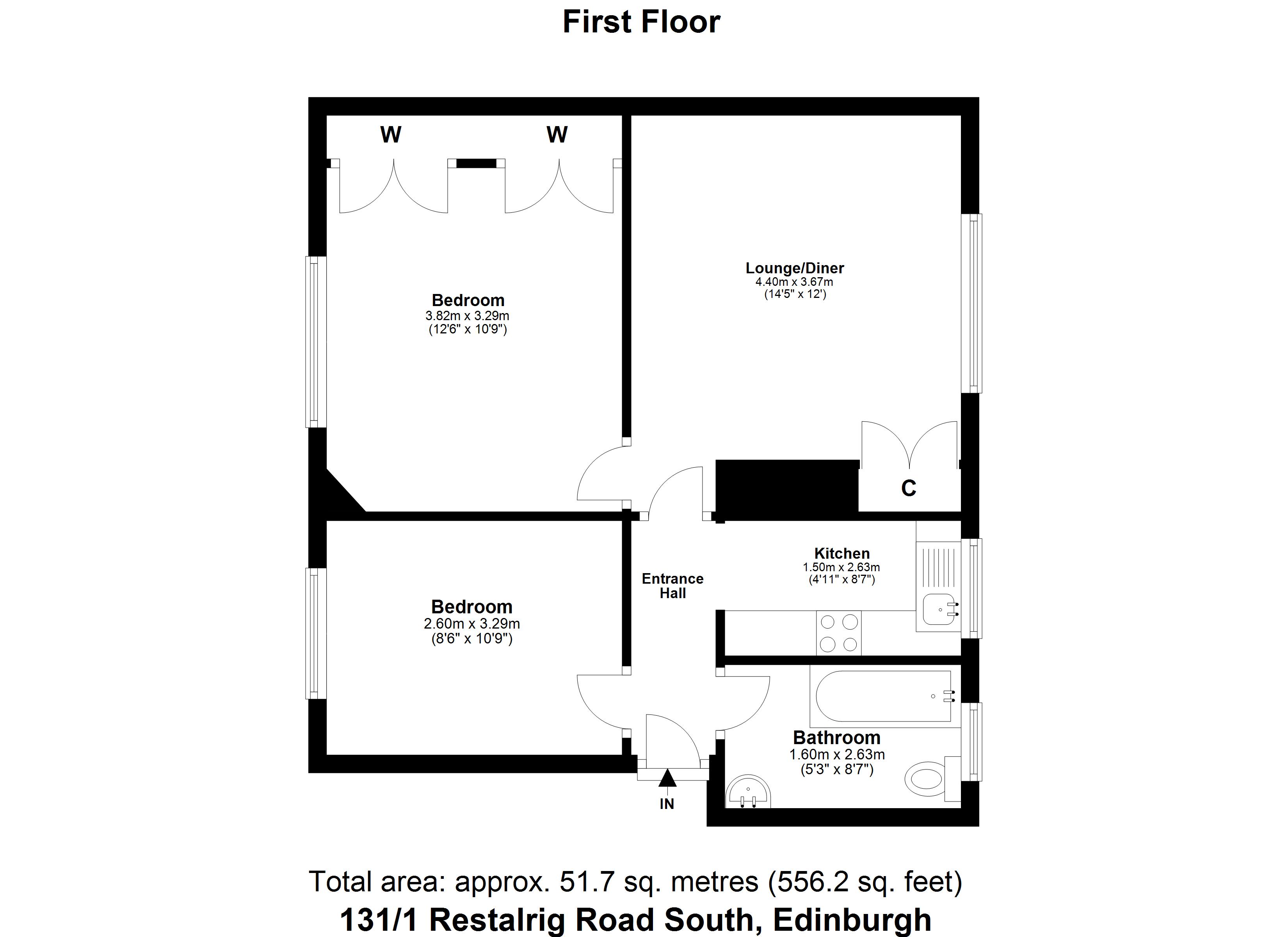 Restalrig Road South, Edinburgh EH7, 2 bedroom flat for sale - 68749496 ...