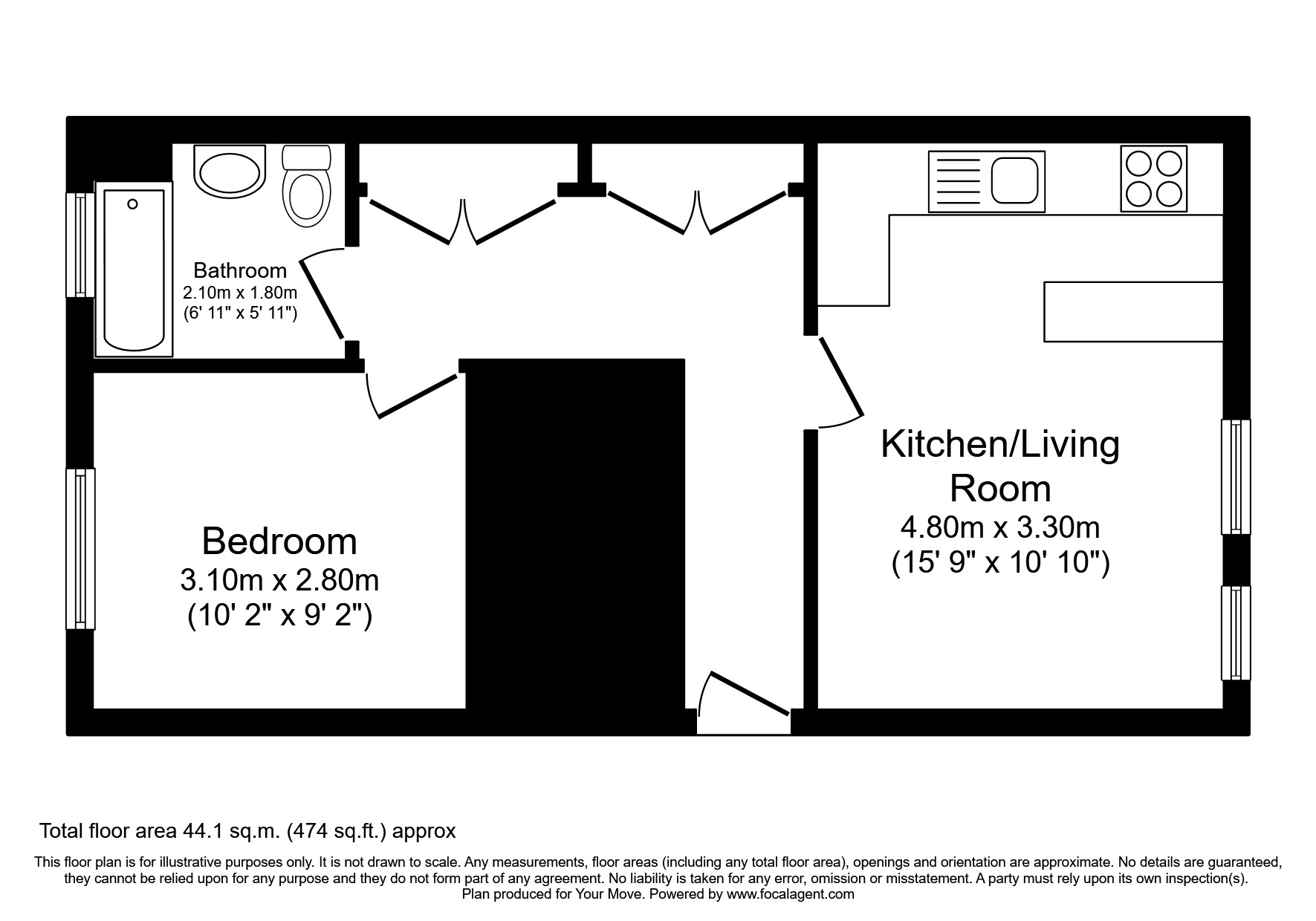 North Street, Leslie, Glenrothes, Fife KY6, 1 bedroom flat for sale ...