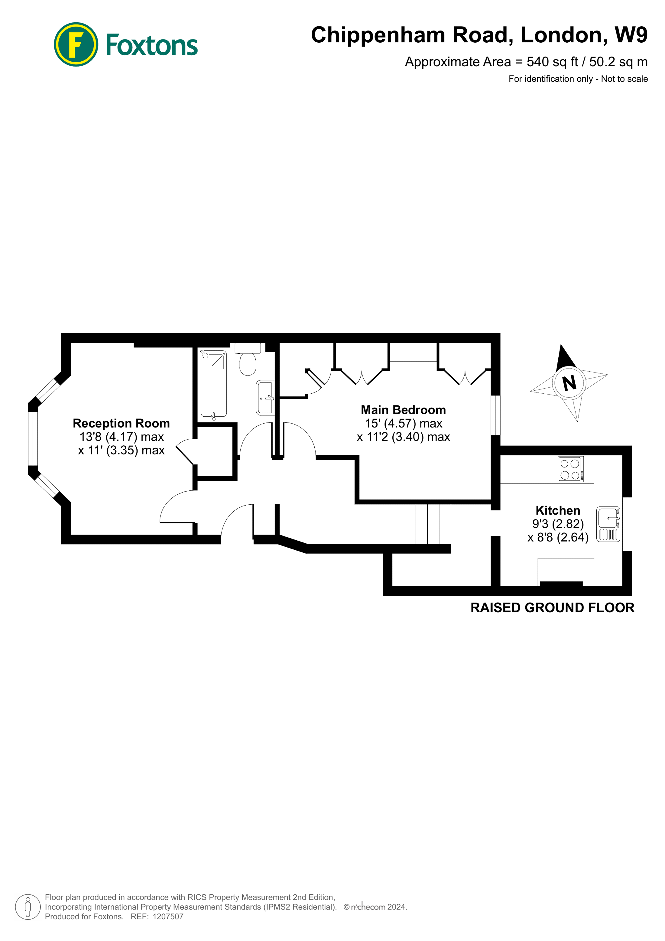 Chippenham Road, Maida Vale, London W9, 1 bedroom flat for sale ...