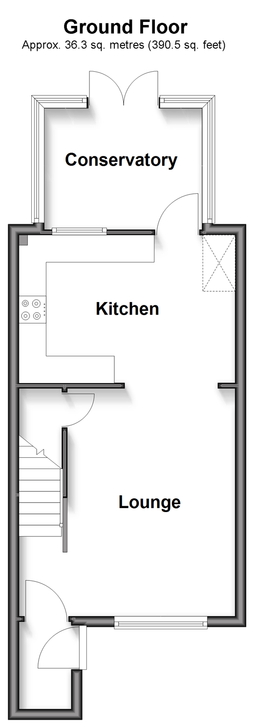 Junction Close, Ford, Arundel, West Sussex BN18, 2 bedroom terraced ...