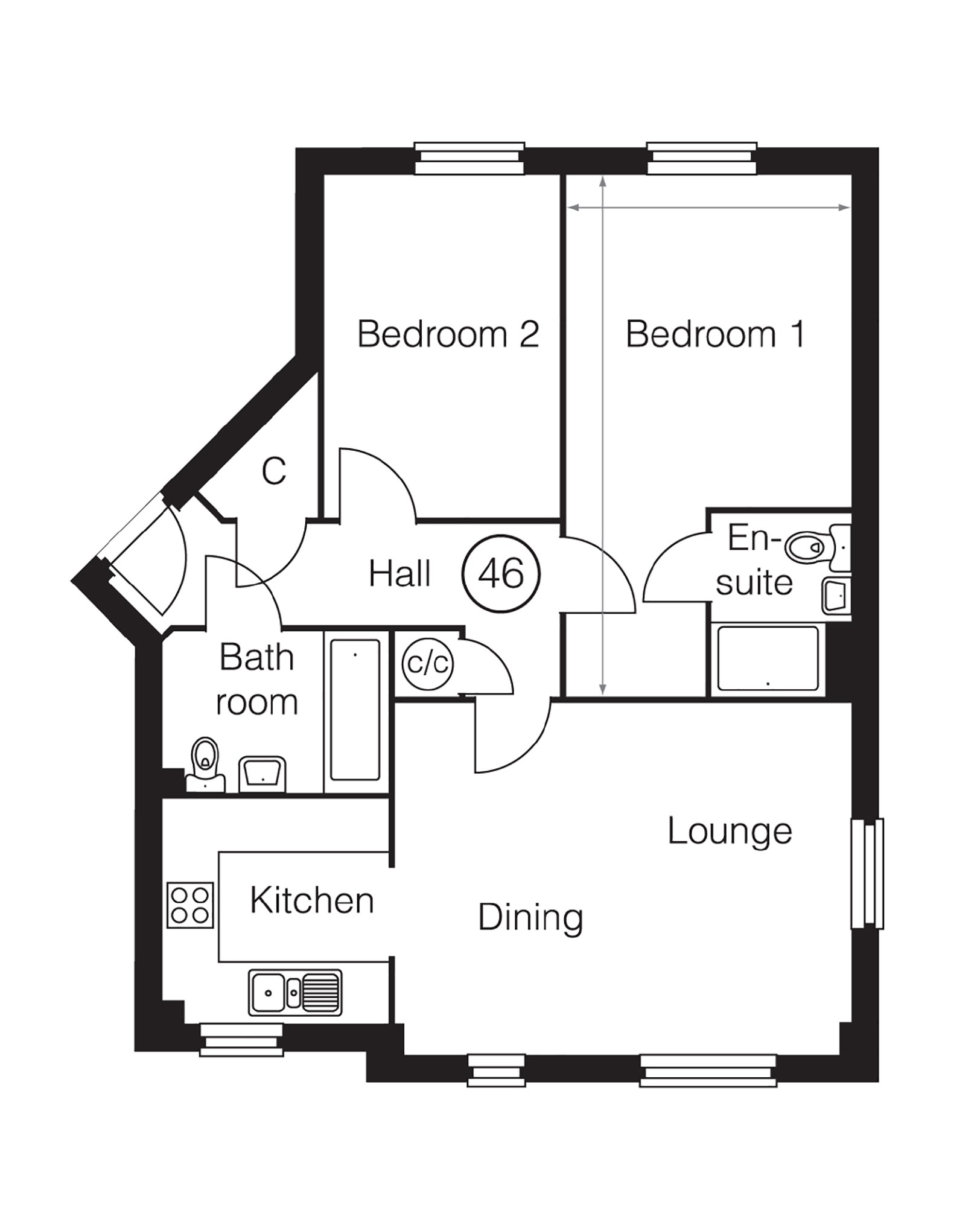 Wavendon House Drive, Wavendon, Milton Keynes MK17, 2 bedroom flat for ...