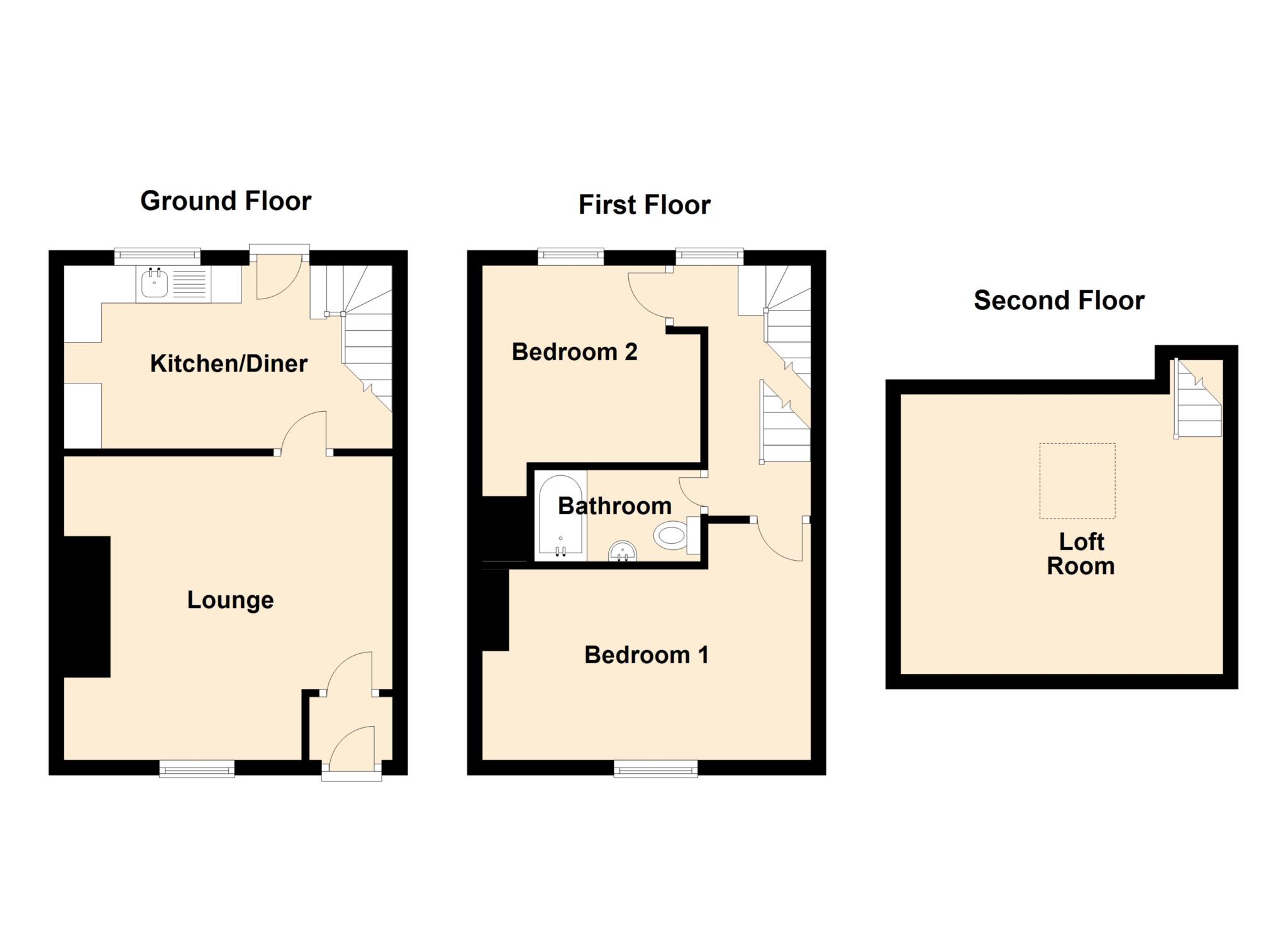 Delph Lane, Delph OL3, 3 bedroom terraced house for sale - 58790902 ...