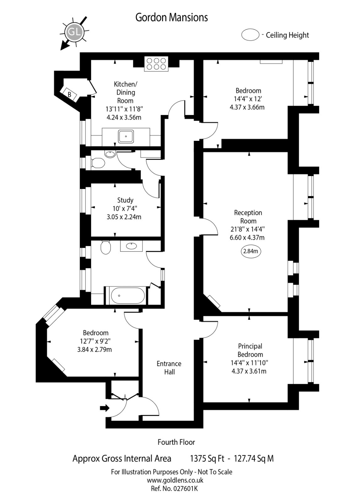 Gordon Mansions, Torrington Place WC1E, 4 bedroom flat for sale ...
