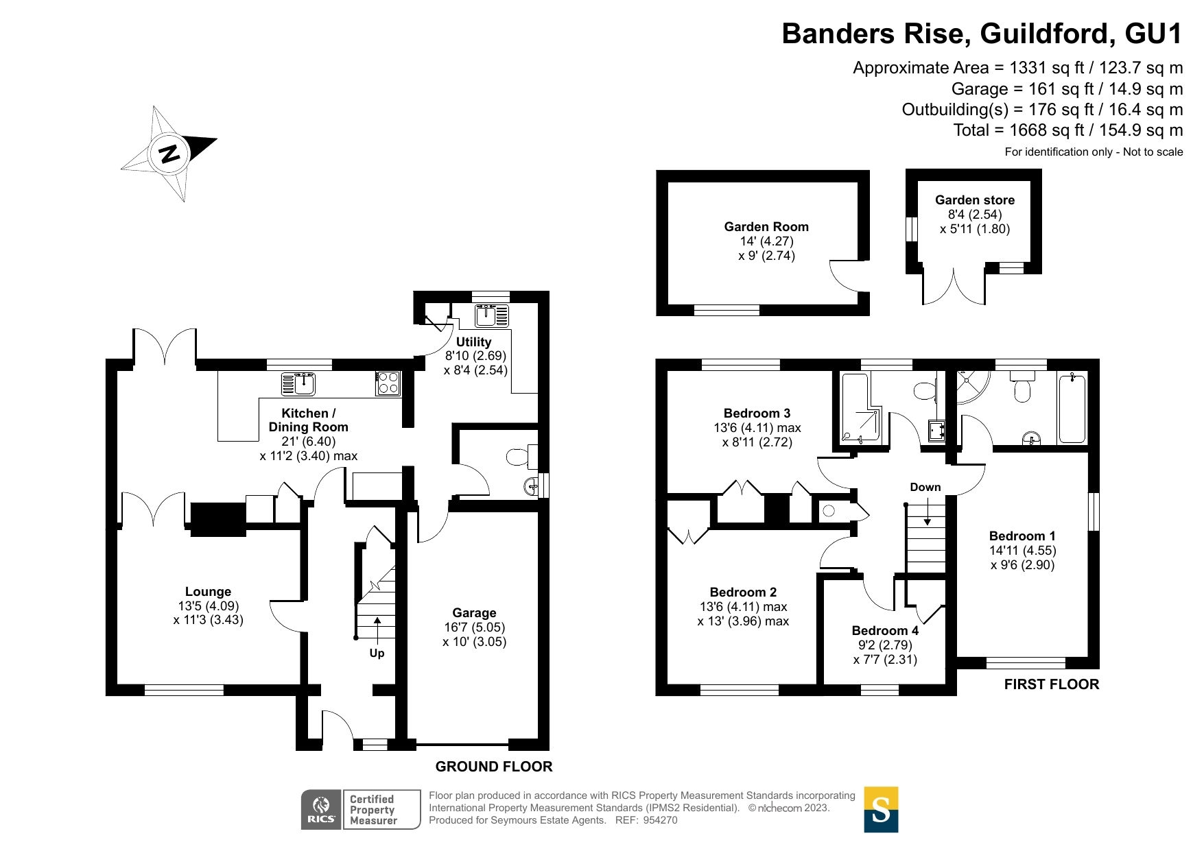 Merrow, Guildford, Surrey GU1, 4 bedroom semi-detached house for sale ...