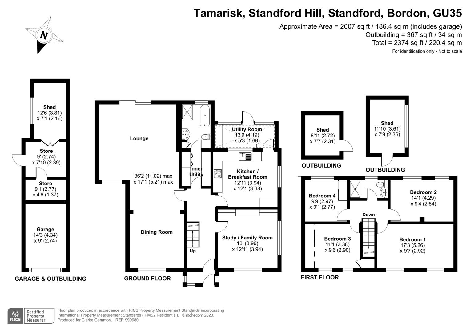 Standford Hill, Standford, Bordon GU35, 4 bedroom detached house for ...