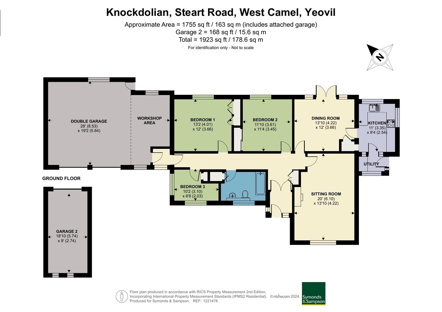 Steart Road, West Camel, Yeovil BA22, 3 bedroom detached bungalow for ...
