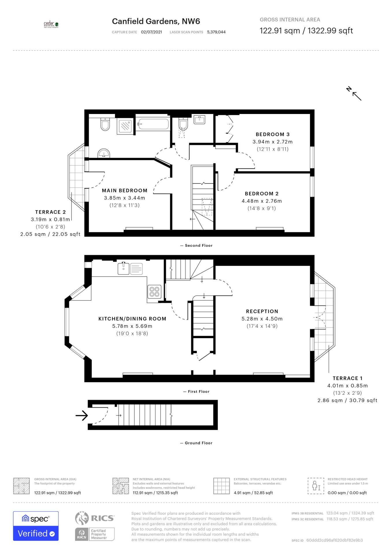 Free property report 19c, Canfield Gardens, London, NW6 3JP - Chimnie