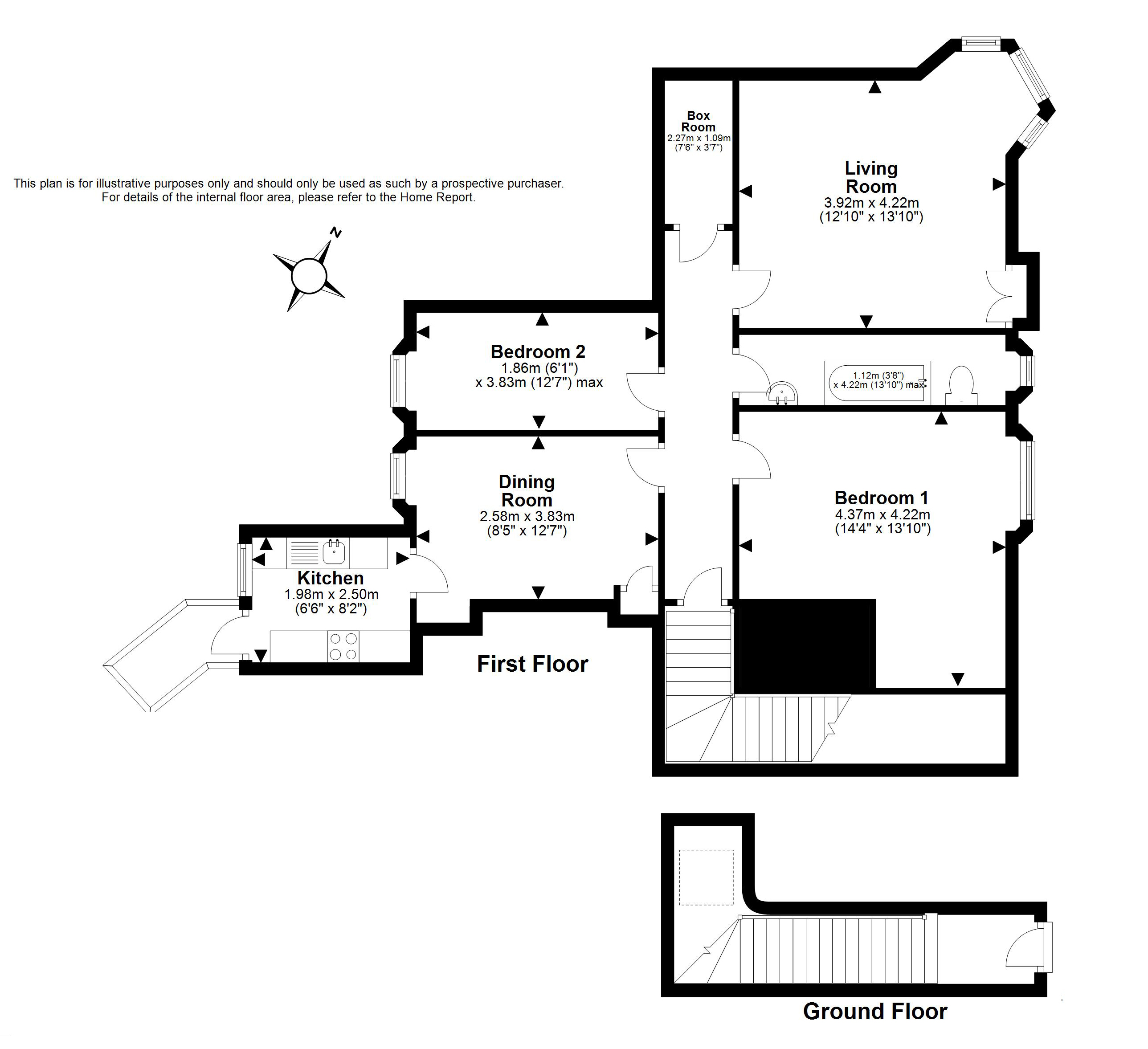 2 Kenmure Avenue, Willowbrae, Edinburgh EH8, 2 bedroom flat for sale ...