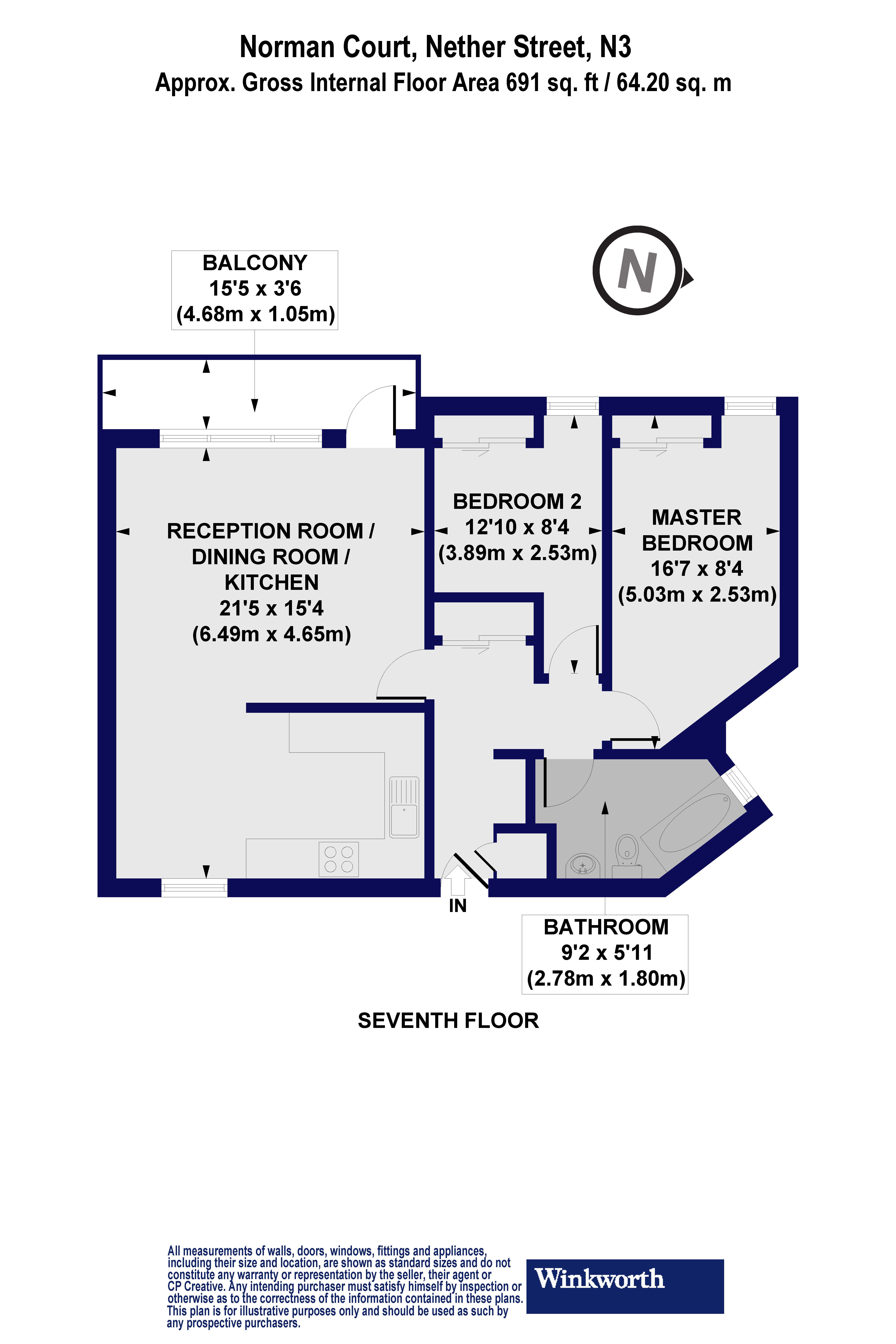 Nether Street, Finchley, London N3, 2 bedroom flat for sale - 69427874 ...