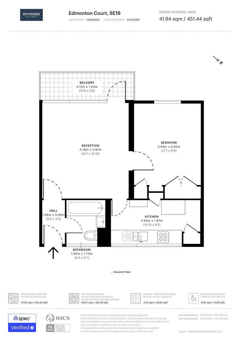 Edmonton Court, Canada Water, London SE16, 1 bedroom flat for sale ...