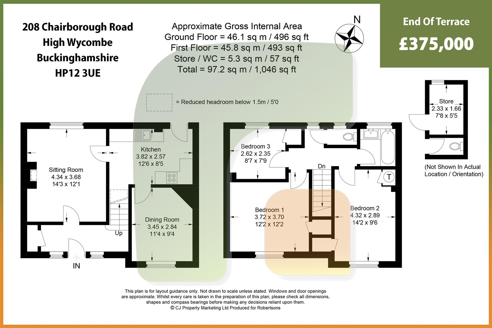 Chairborough Road Cressex Business Park High Wycombe Hp12 3 Bedroom