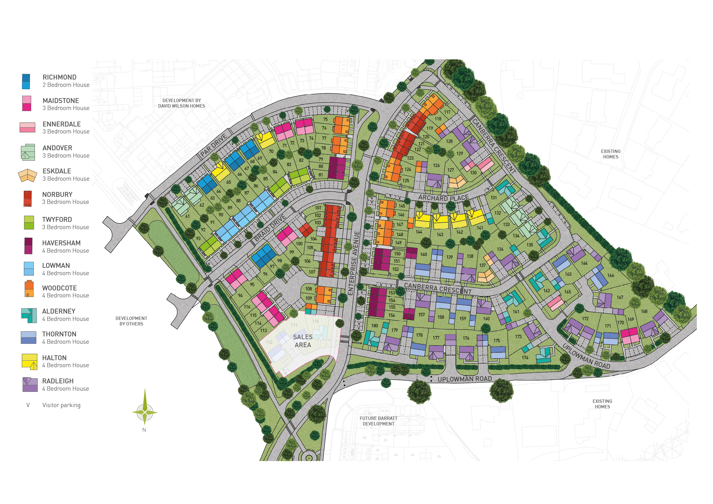 "Andover" at Post Hill, Tiverton EX16, 3 bedroom detached house for ...