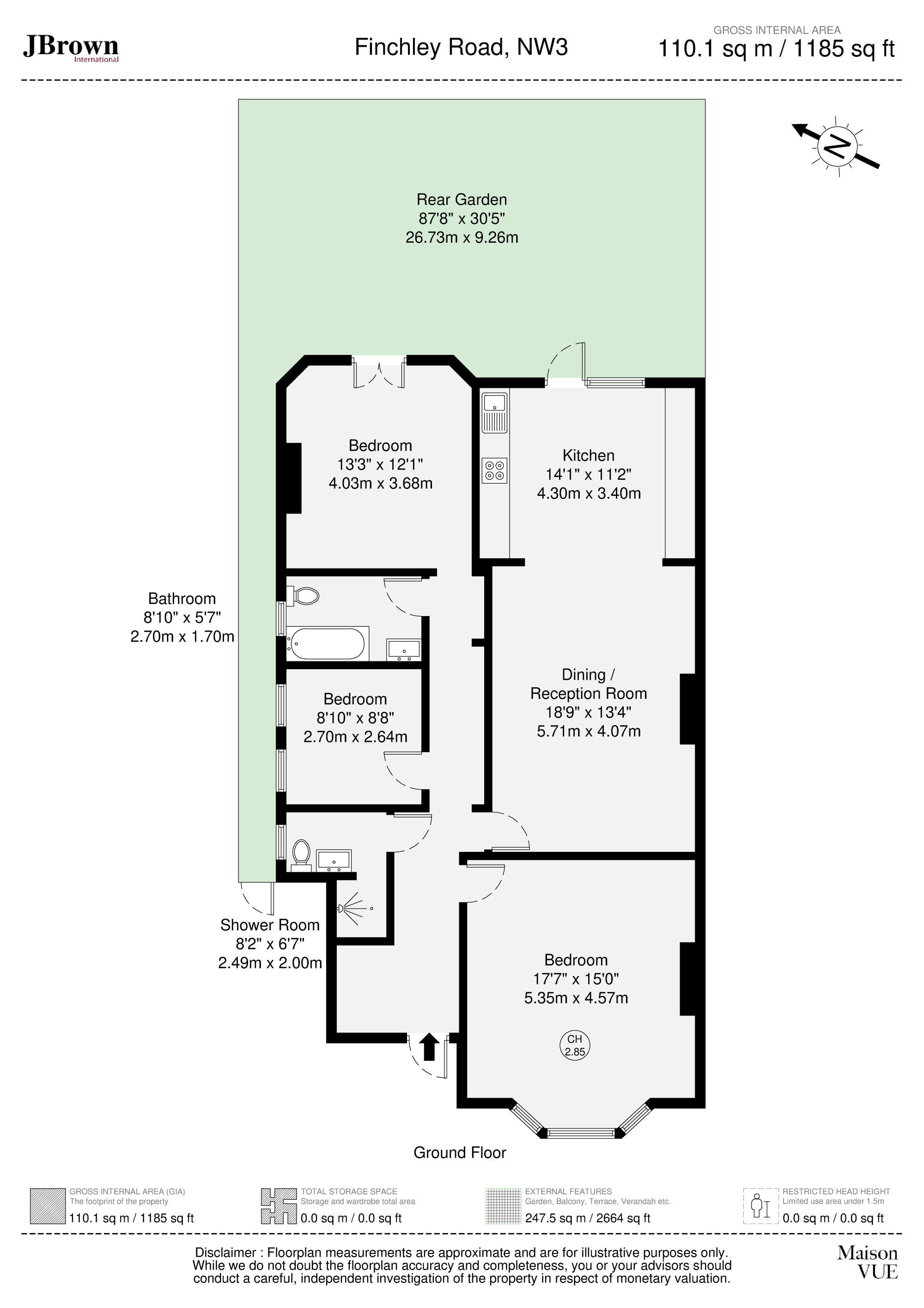 Finchley Road, Hampstead NW3, 3 bedroom flat for sale - 70428905 ...