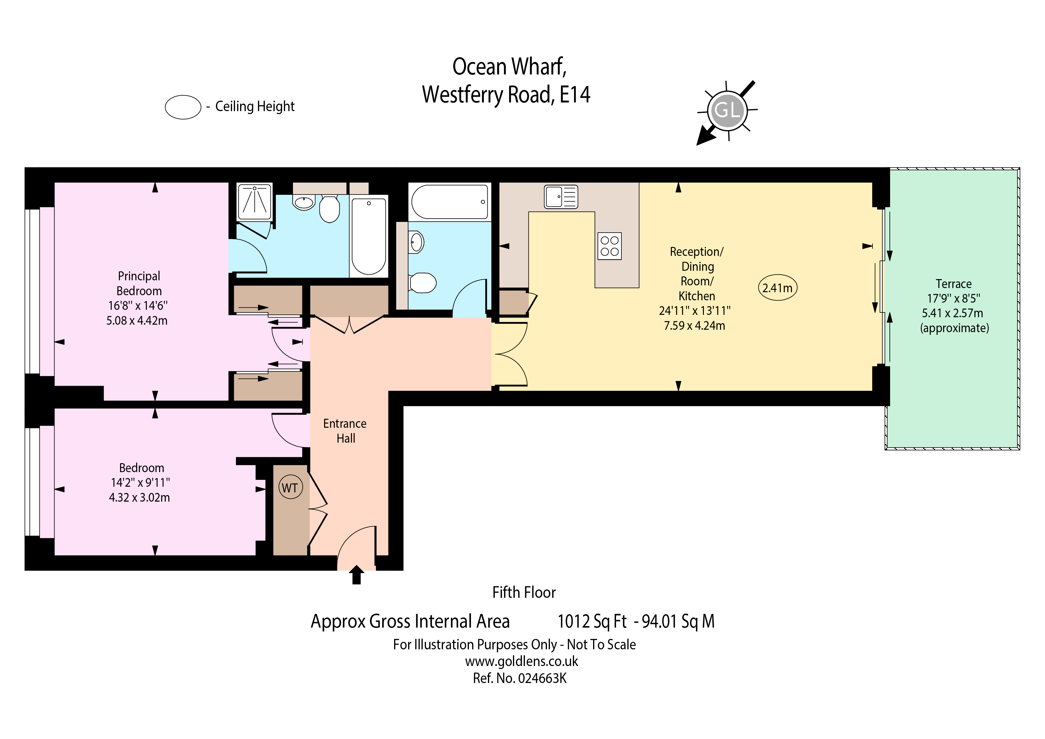 Ocean Wharf, Westferry Road, London E14, 2 bedroom flat for sale ...