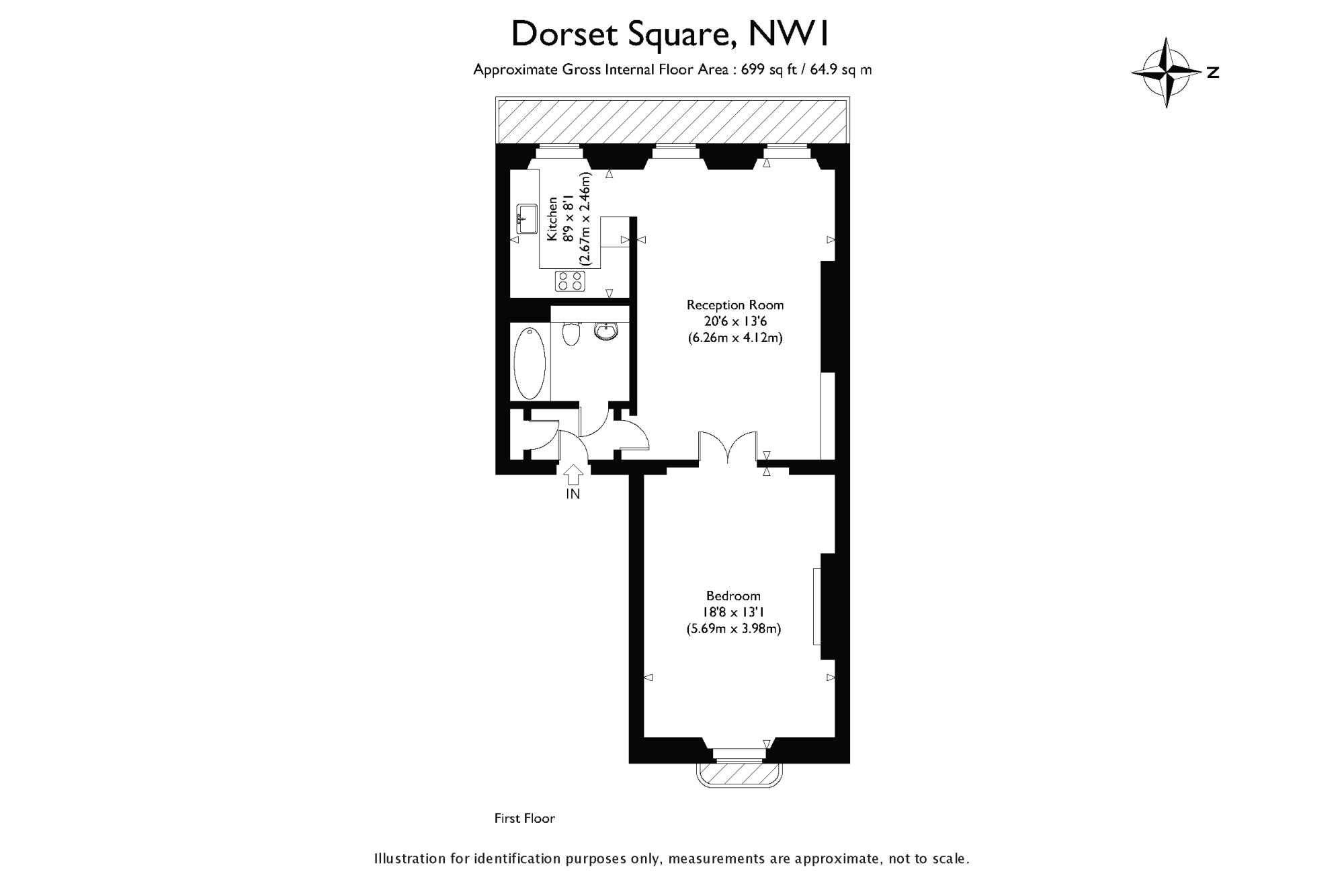 Dorset Square, London NW1, 1 bedroom flat to rent - 57659801 ...