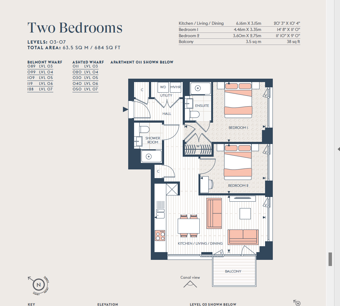 Ashted Wharf, Glasswater Locks, Belmont Row, Birmingham B4, 2 bedroom ...