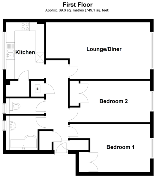 2 bed flat for sale in Glena Mount, Sutton, Surrey SM1 - Zoopla