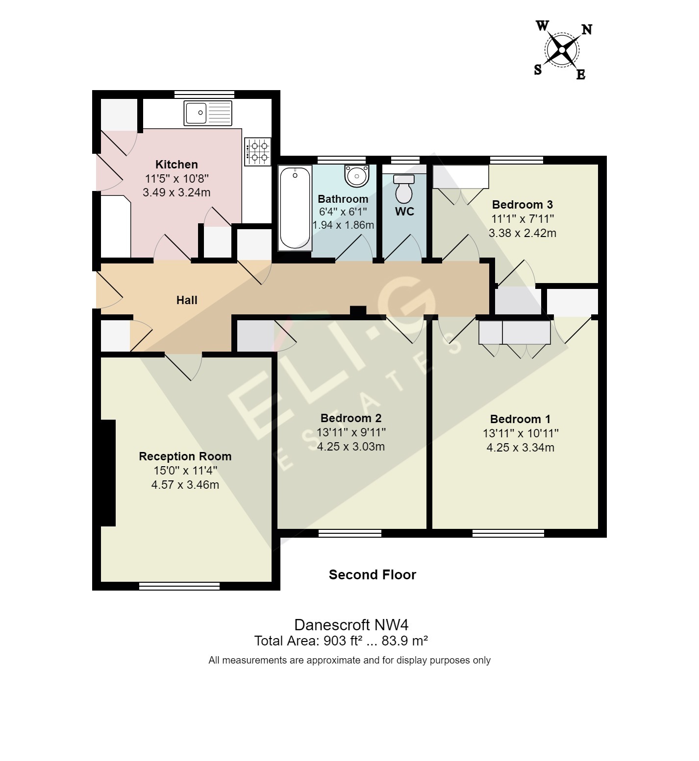 Brent Street, London NW4, 3 bedroom flat for sale - 65824285 ...