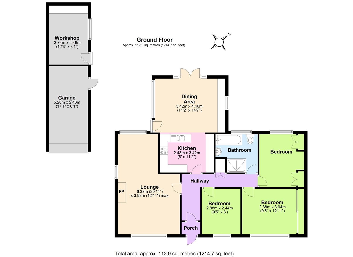 Fulton Drive, Ravenstone, Coalville LE67, 3 bedroom detached bungalow ...