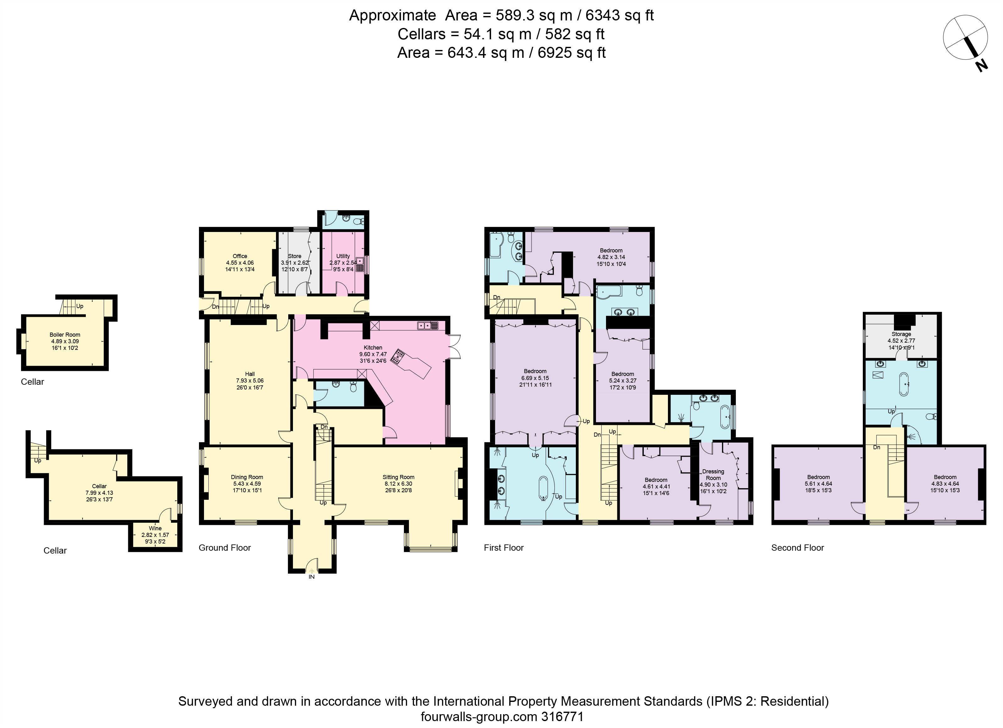 Walton Pool Lane, Clent, Stourbridge, Worcestershire DY9, 6 bedroom ...