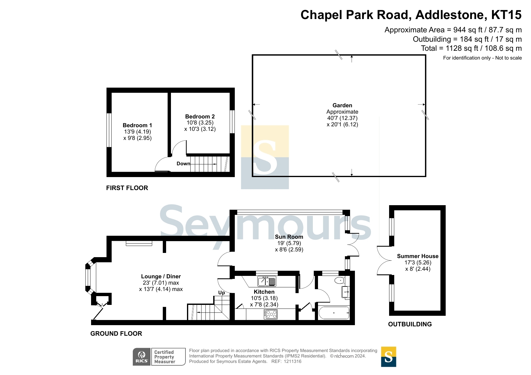 Addlestone, Surrey KT15, 2 bedroom semi-detached house for sale ...