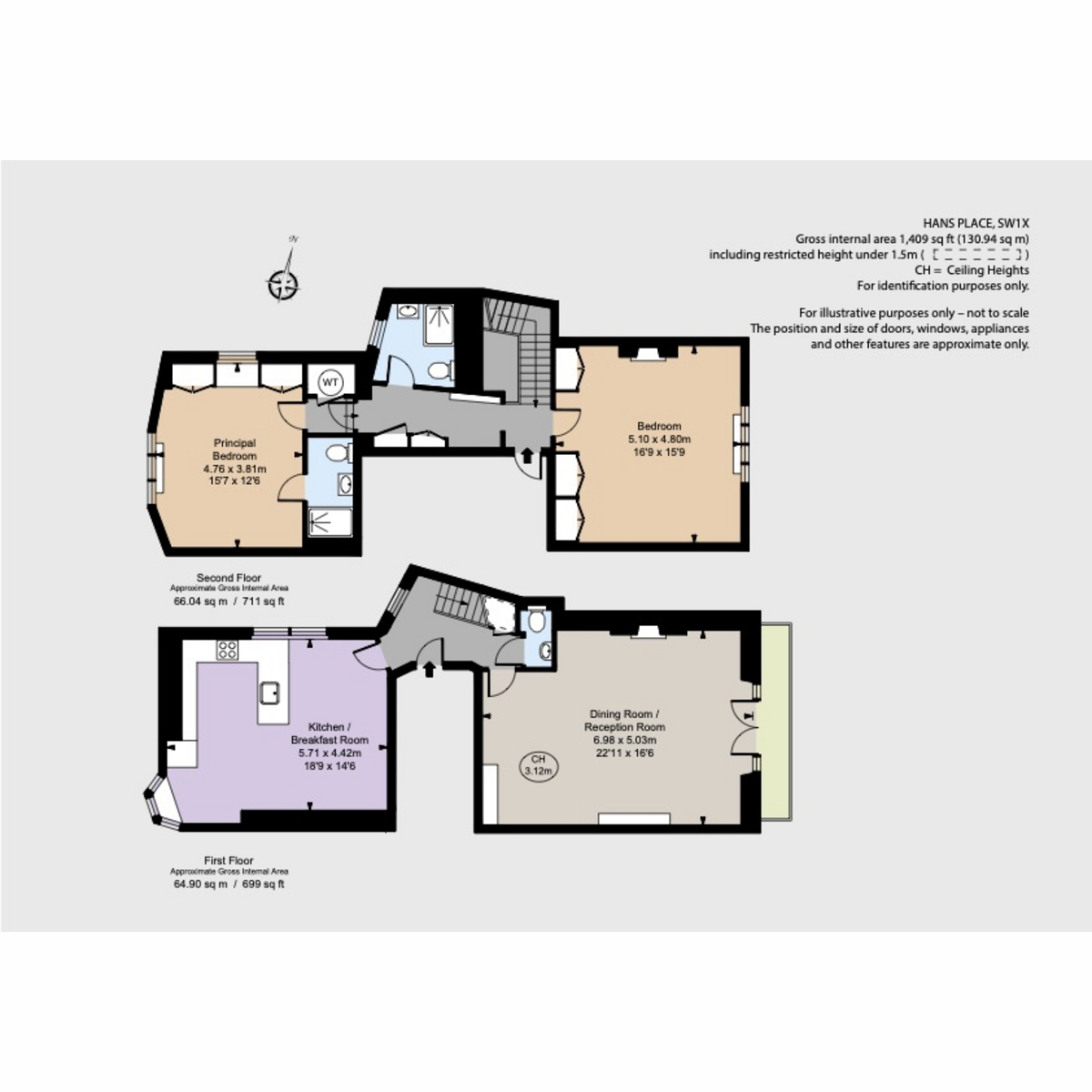 Hans Place, London SW1X, 2 bedroom flat for sale - 64791551 | PrimeLocation