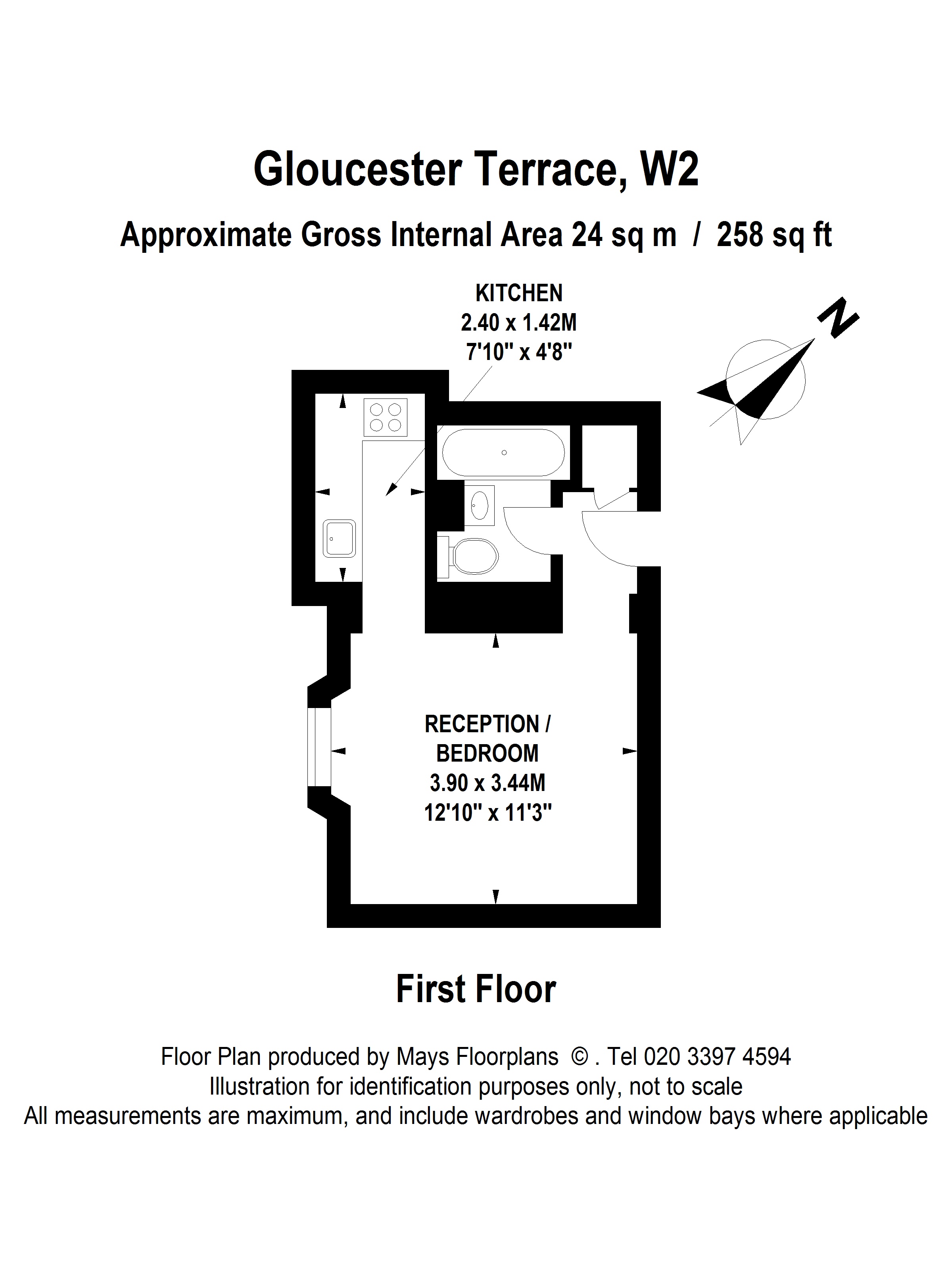 Gloucester Terrace, London W2, 1 bedroom flat for sale - 68397226 ...